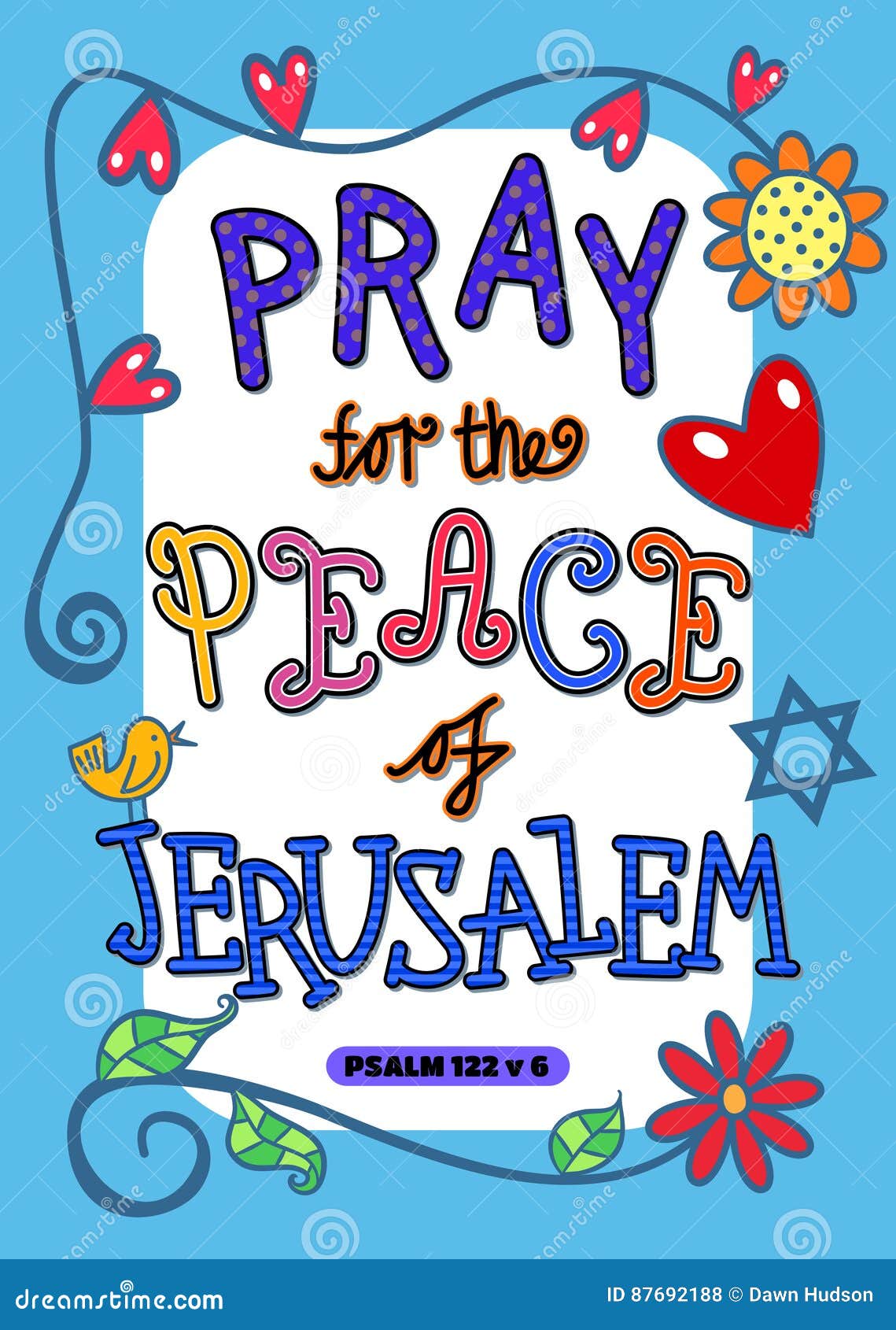 Bible Scripture Art Poster Vector Illustration | CartoonDealer.com ...