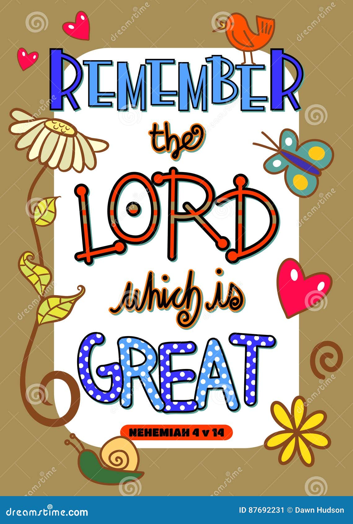 Bible Scripture Art Poster Vector Illustration | CartoonDealer.com ...