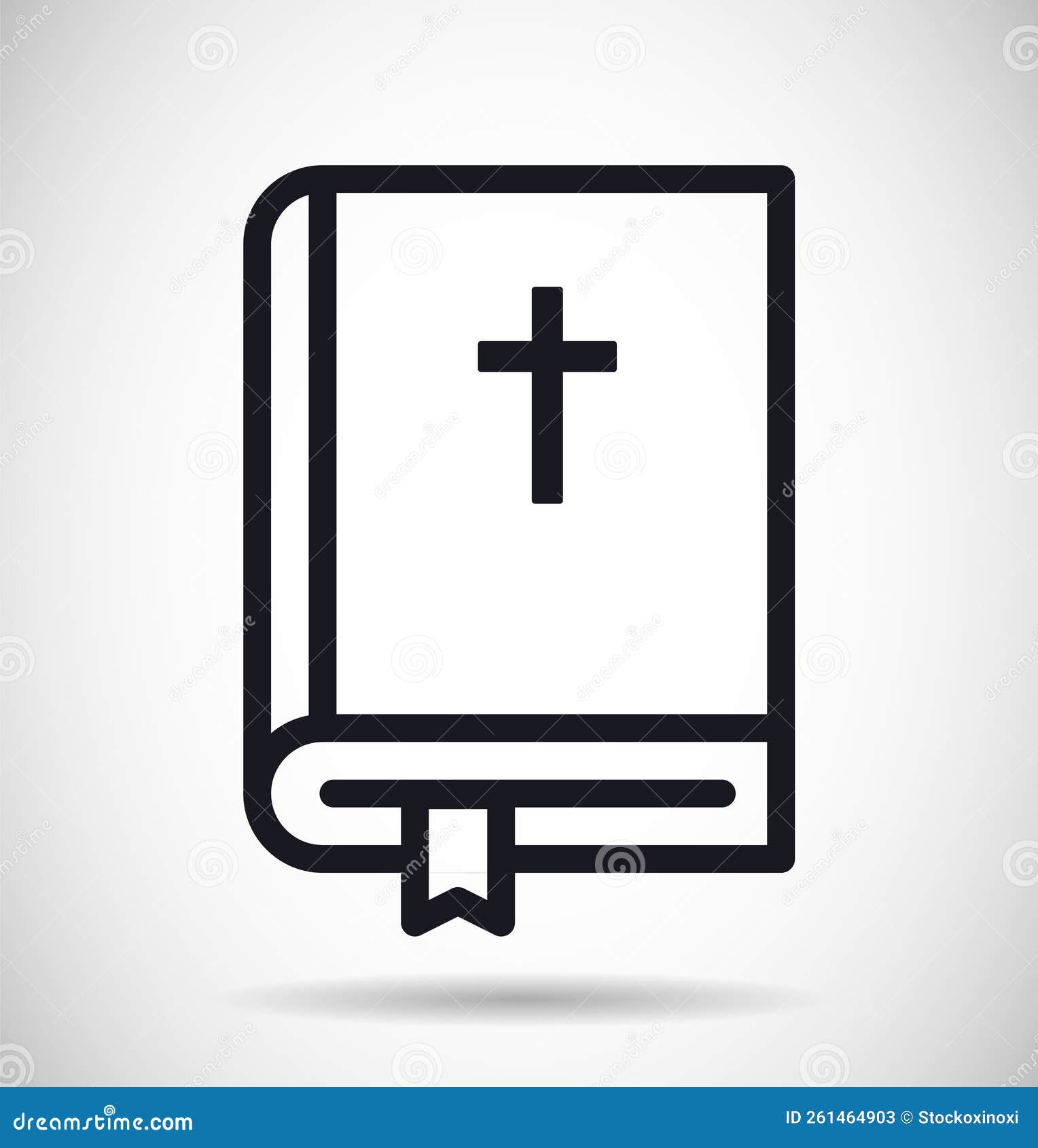 Bible Scripture Line Art Vector Icon Stock Vector - Illustration of ...