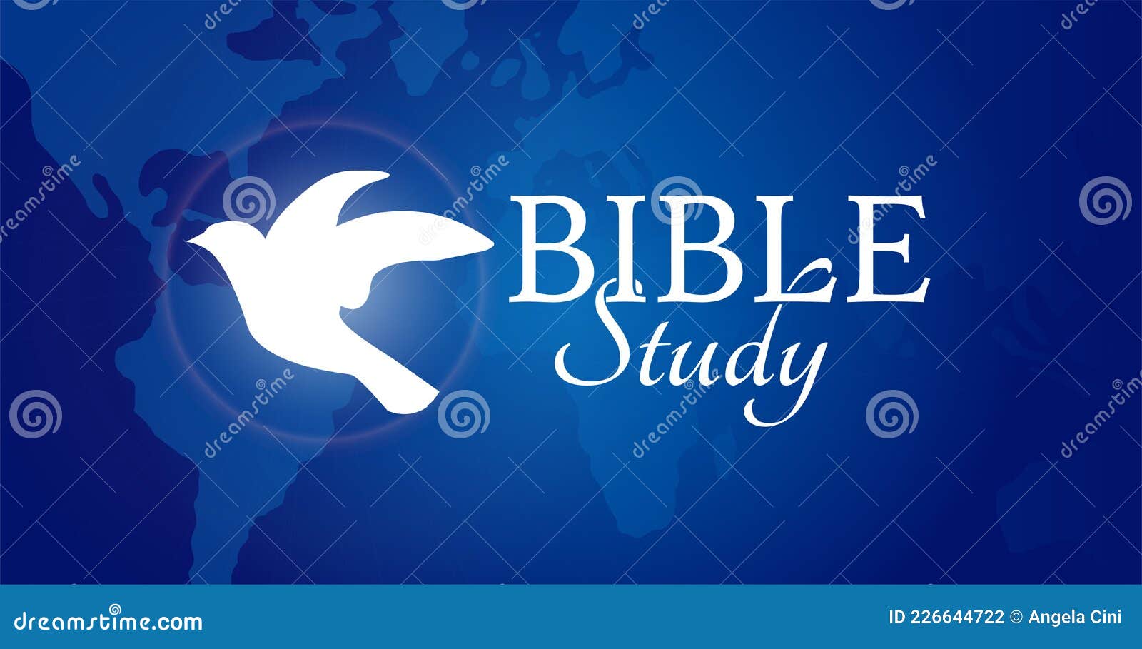 Bible Study Background Illustration Design with Dove Stock Vector ...