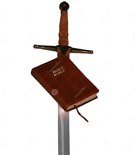 Bible and Sword stock photo. Image of double, faith, weapon - 5696900