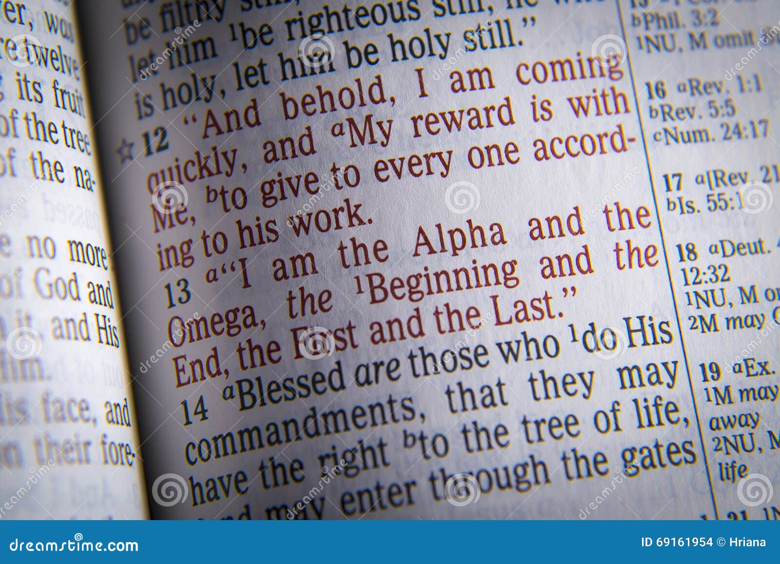 Bible Text I am the Alpha and the Omega Stock Photo - Image of ...