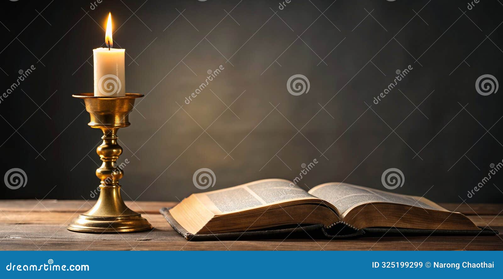 Bible Underside of a Candlestick Creative AI Stock Illustration ...