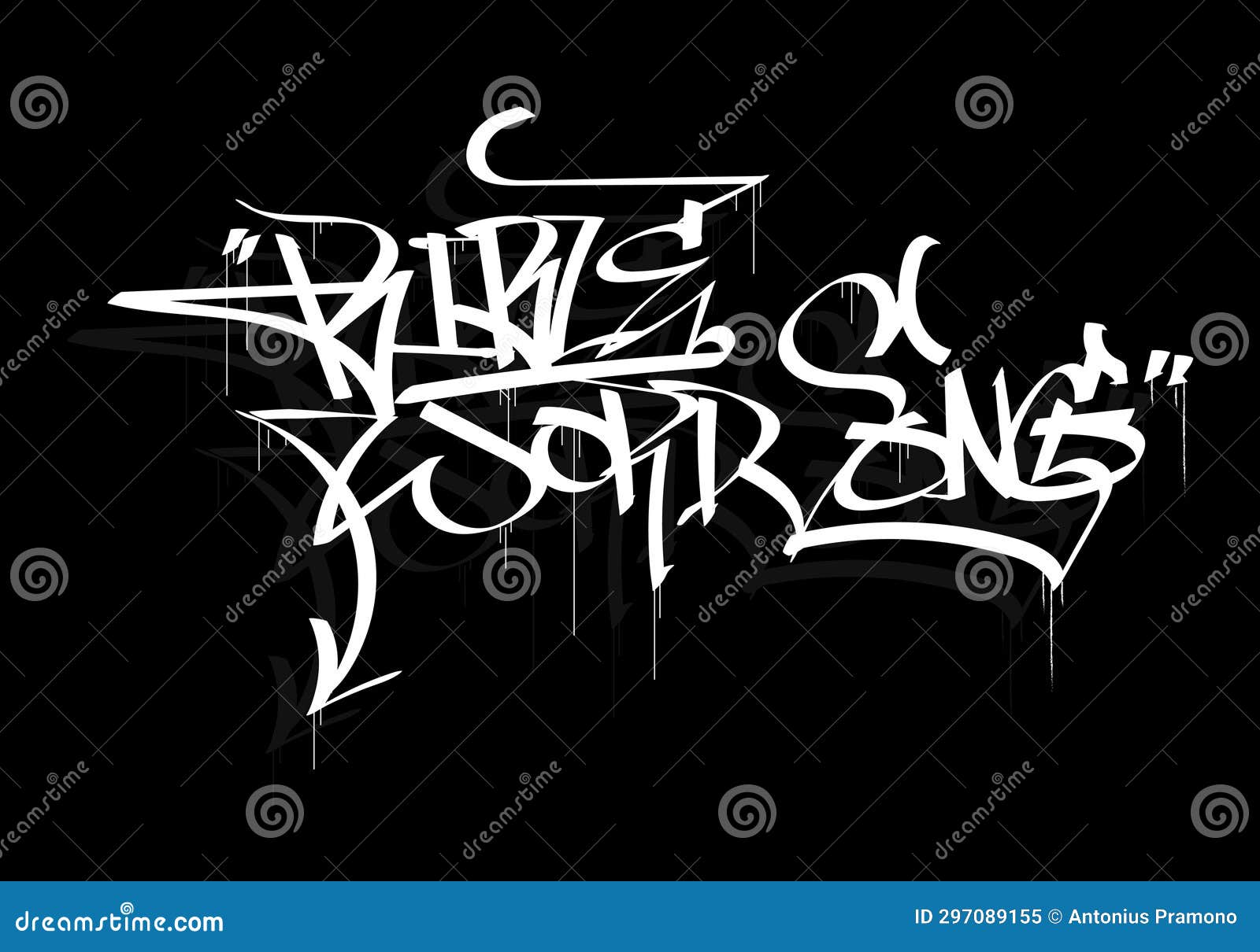 BIBLE WORD SONG Graffiti Tag Style Stock Illustration - Illustration of ...