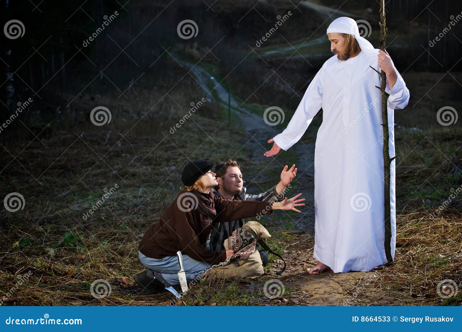 Biblical Man With Disciples Royalty-Free Stock Photography ...