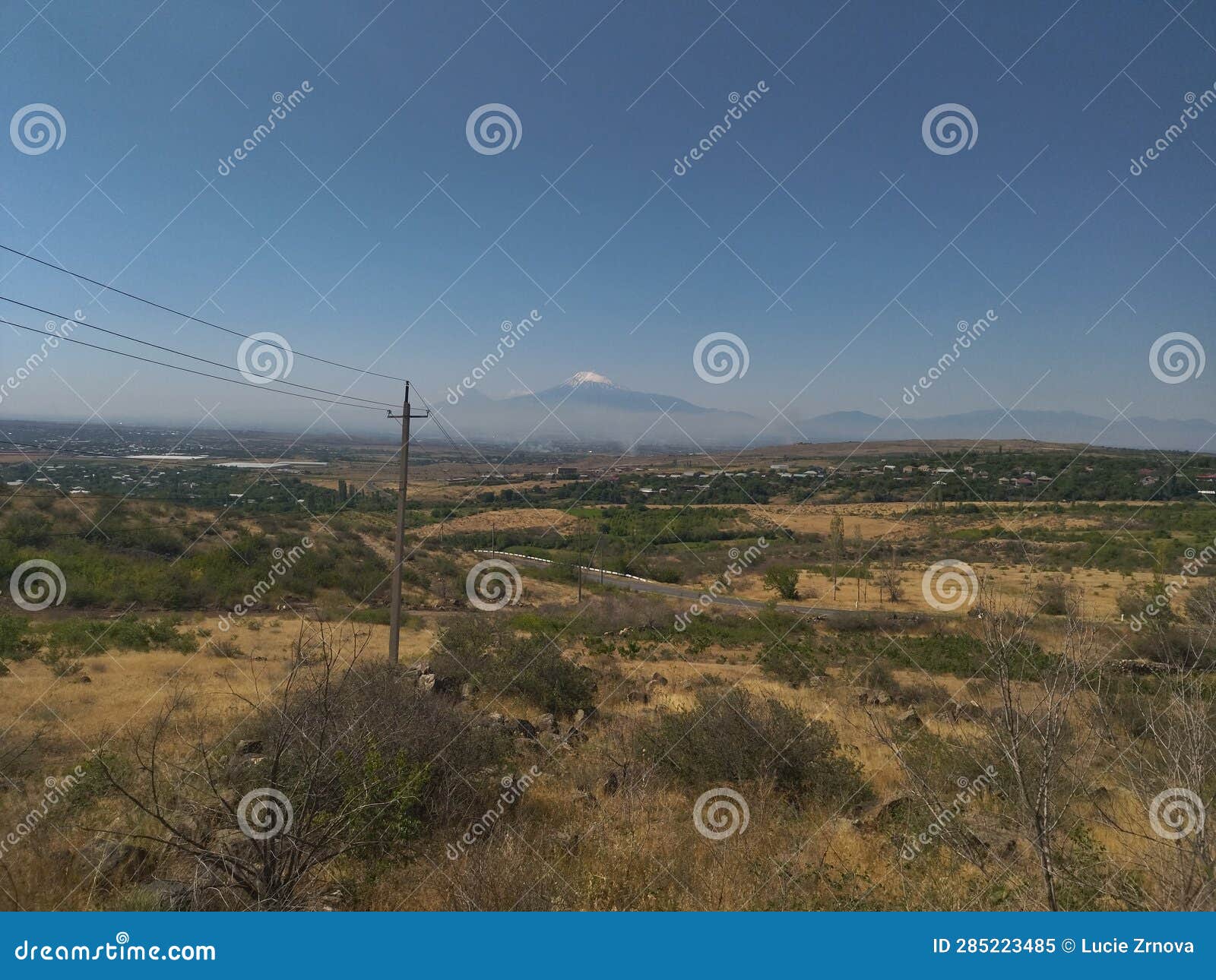 Biblical Mountain Volcano Ararat View Stock Image - Image of middle ...