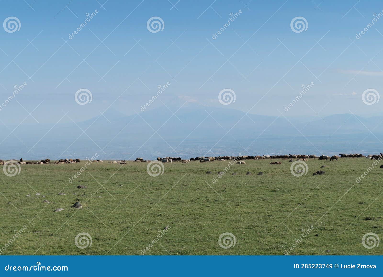 Biblical Mountain Volcano Ararat View Stock Image - Image of mount ...