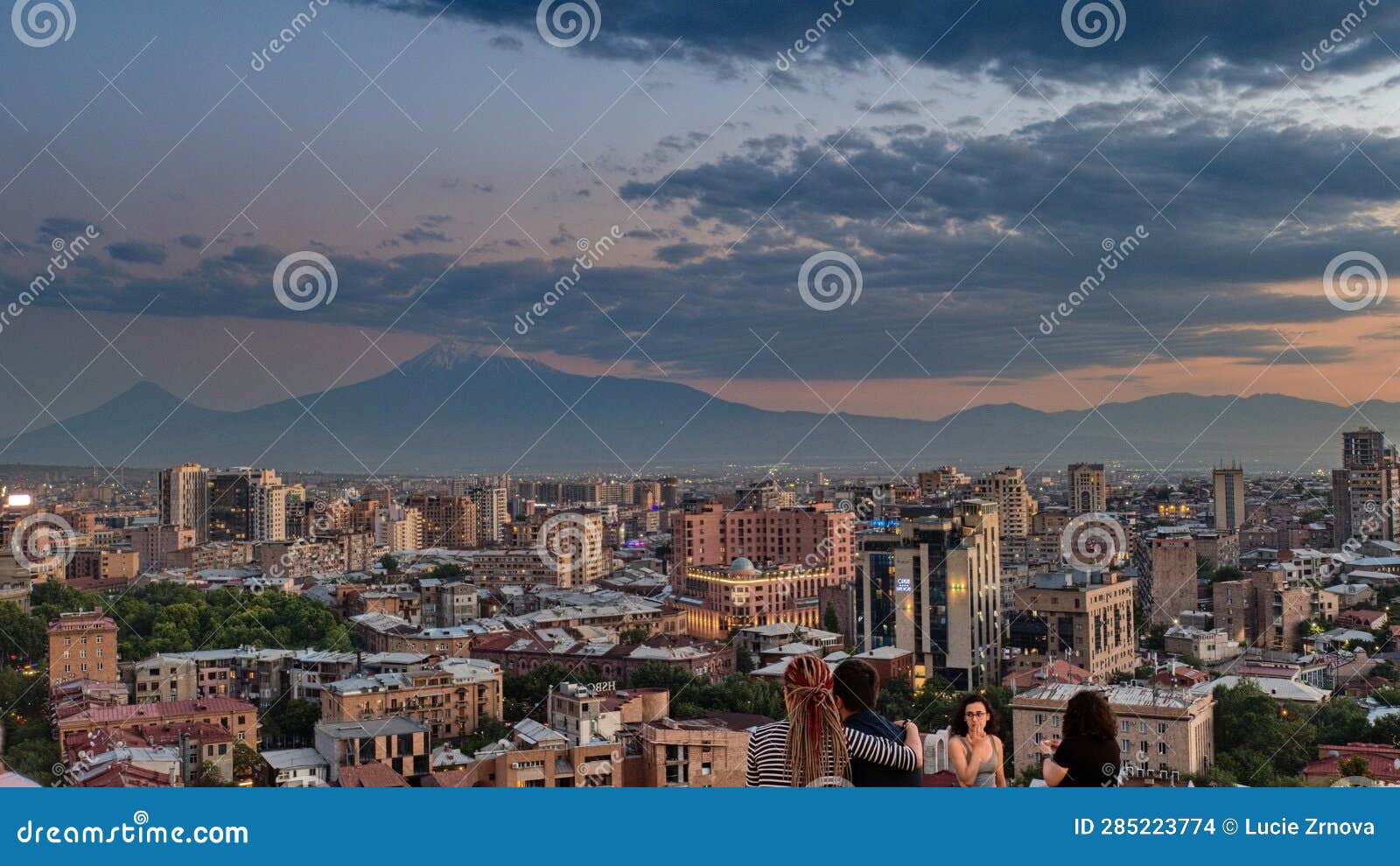 Biblical Mountain Volcano Ararat View Stock Photo - Image of panoramic ...
