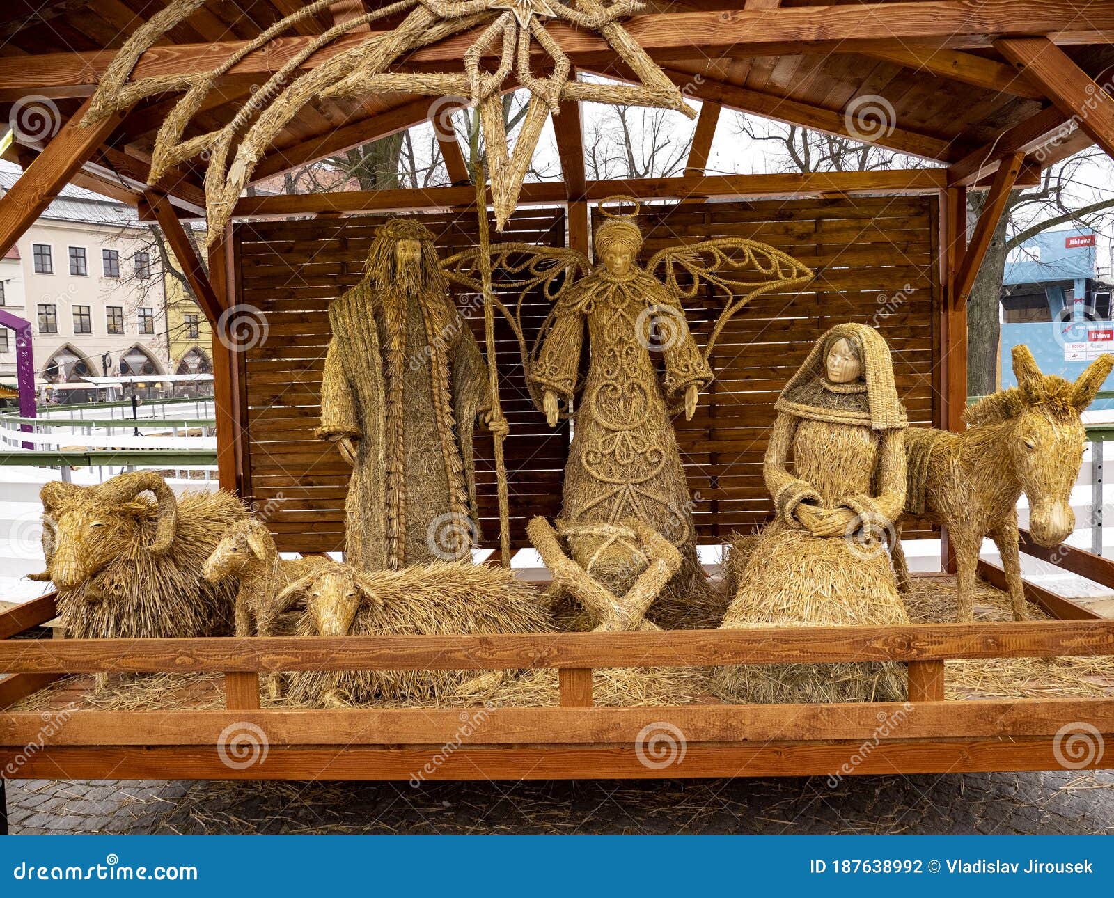 Biblical Scene, Figures Made of Straw Stock Photo - Image of straw ...