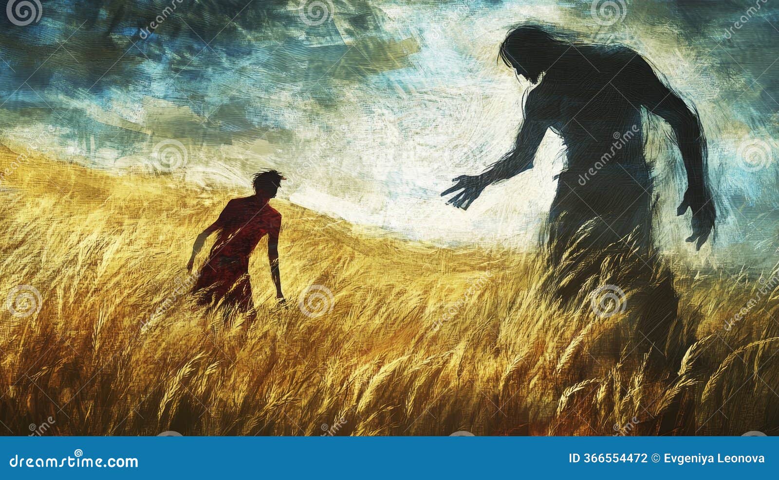 Cain And Abel. Vector Drawing | CartoonDealer.com #251819316