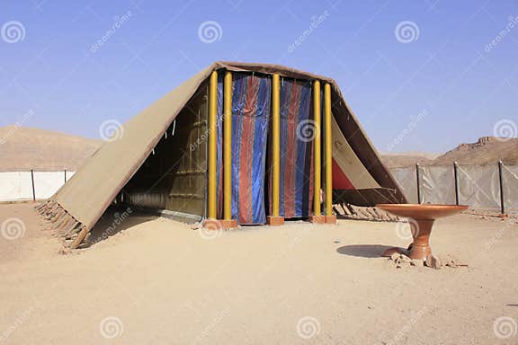 Biblical Tabernacle Model in Israel Stock Image - Image of timna, rocks ...