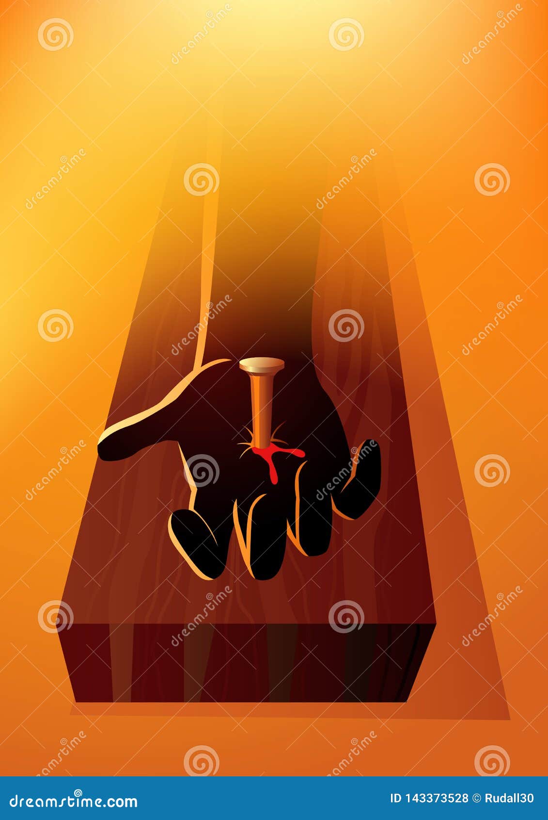 Hand of Jesus Christ Nailed To the Cross Stock Vector - Illustration of ... Hand of Jesus Christ Nailed To the Cross Stock Vector - Illustration of ...