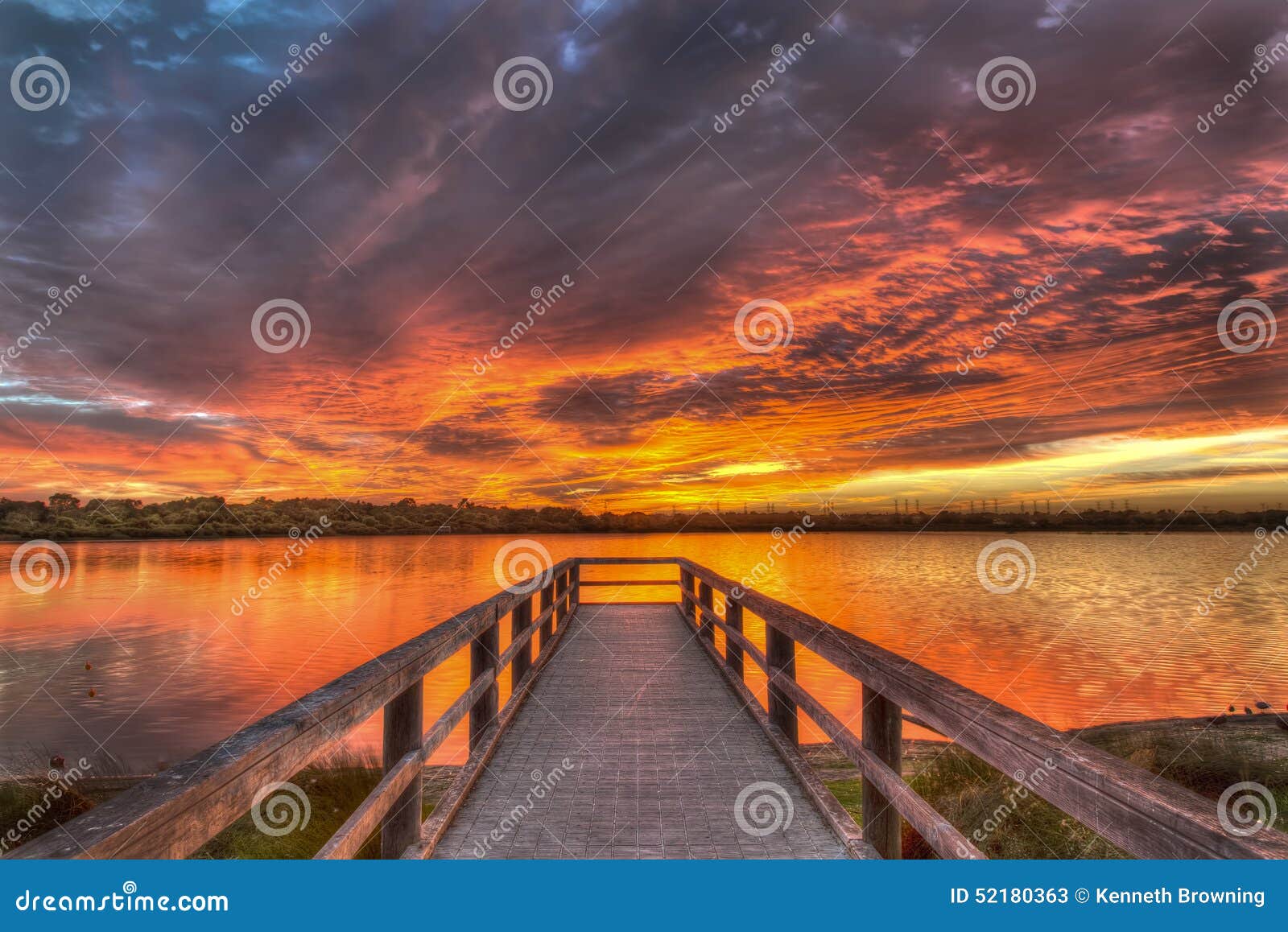 Bibra Lake Sunrise stock image. Image of australia, western - 52180363