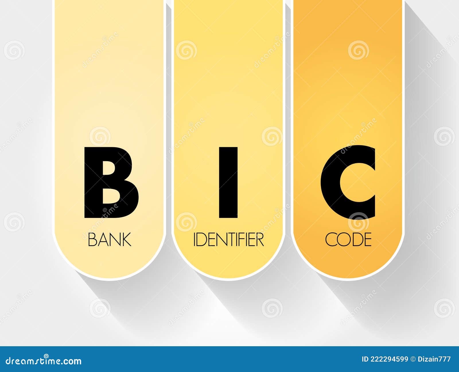 Bic Bank Identifier Code Concept With Big Word Or Text And Team People ...