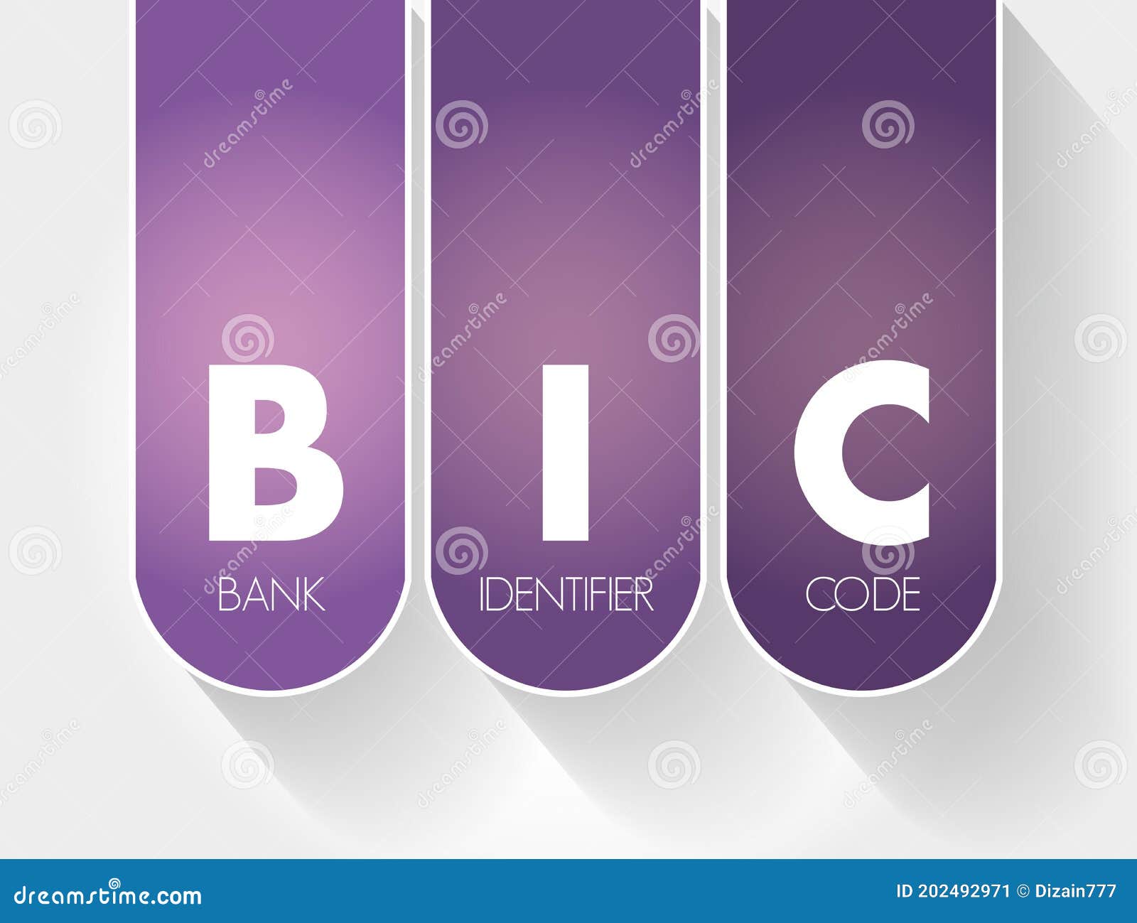 BIC, Bank Identifier Code. Concept With Keyword, People And Icons. Flat ...