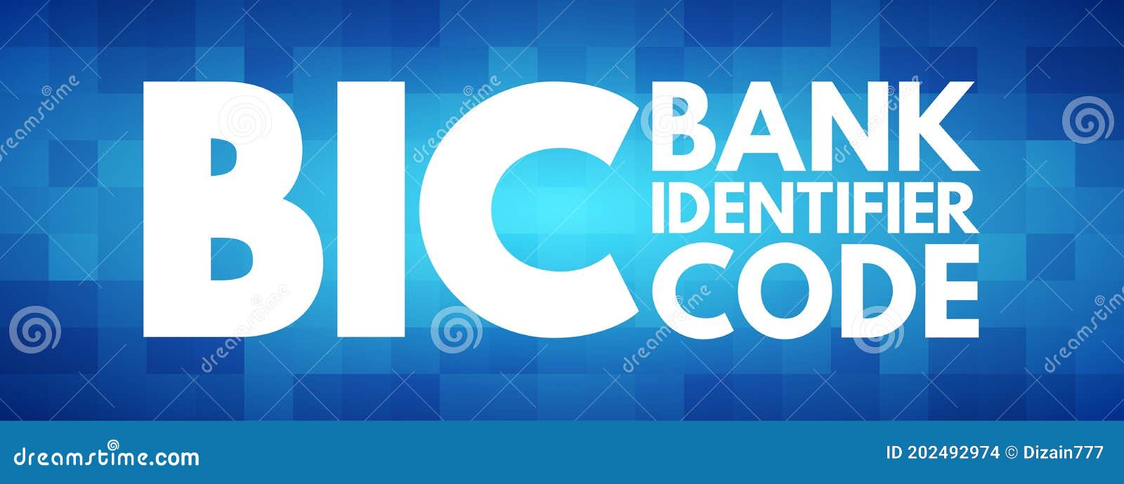 Bic Bank Identifier Code Concept With Big Word Or Text And Team People ...