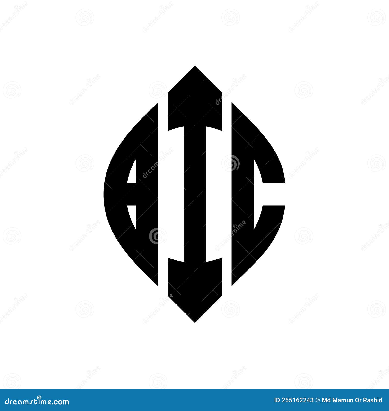BIC Circle Letter Logo Design with Circle and Ellipse Shape. BIC ...