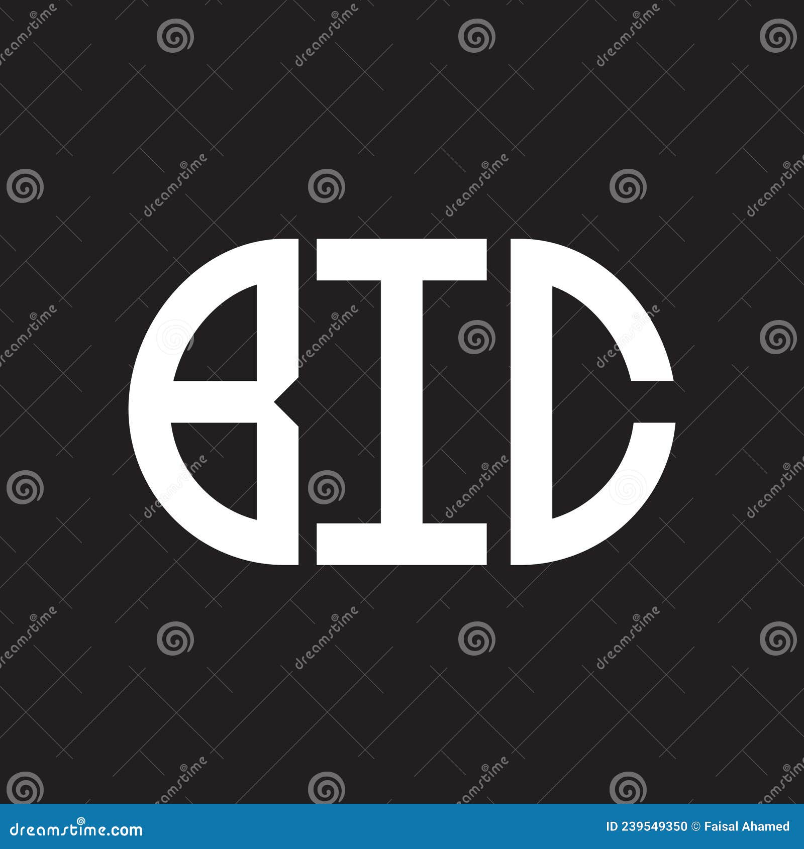 BIC Letter Logo Design On Black Background. BIC Vector Illustration ...