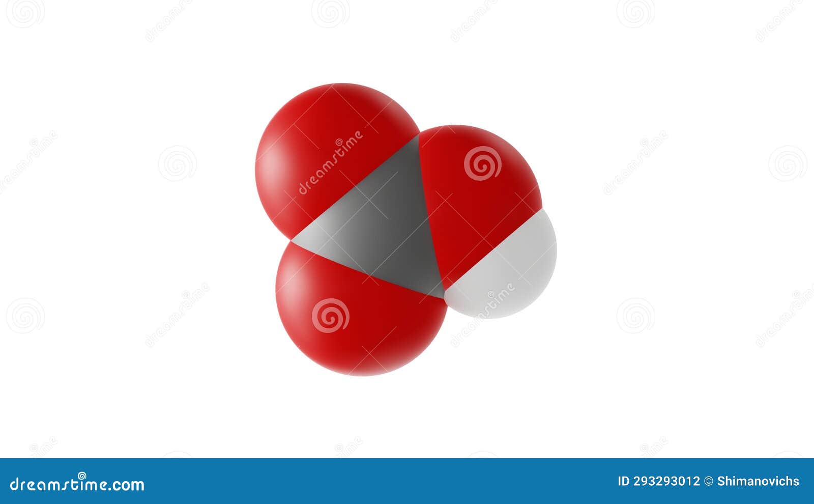 Bicarbonate Molecule, Polyatomic Anion, Molecular Structure, Isolated ...