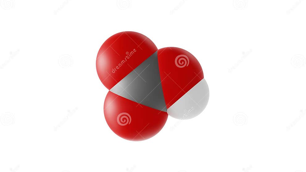 Bicarbonate Molecule, Polyatomic Anion, Molecular Structure, Isolated ...