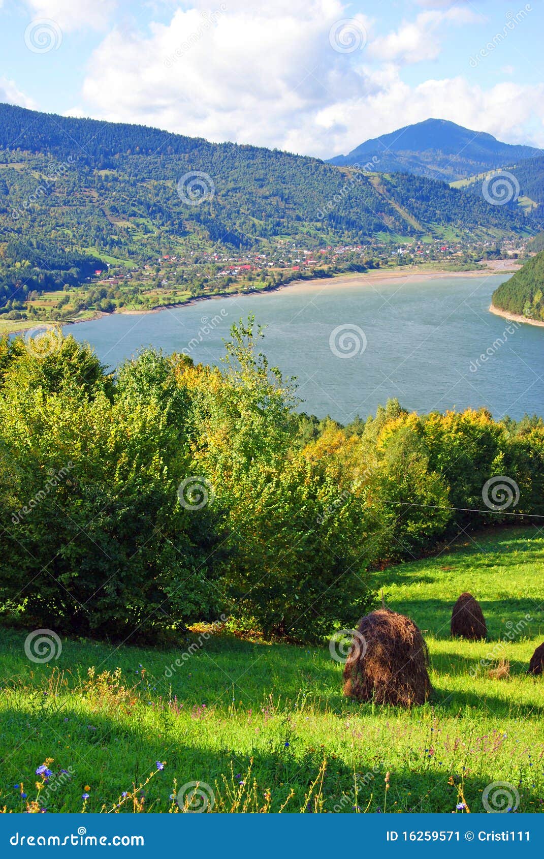 Bicaz Dam: Mountain Spring Lake Stock Image - Image of forest, danger ...