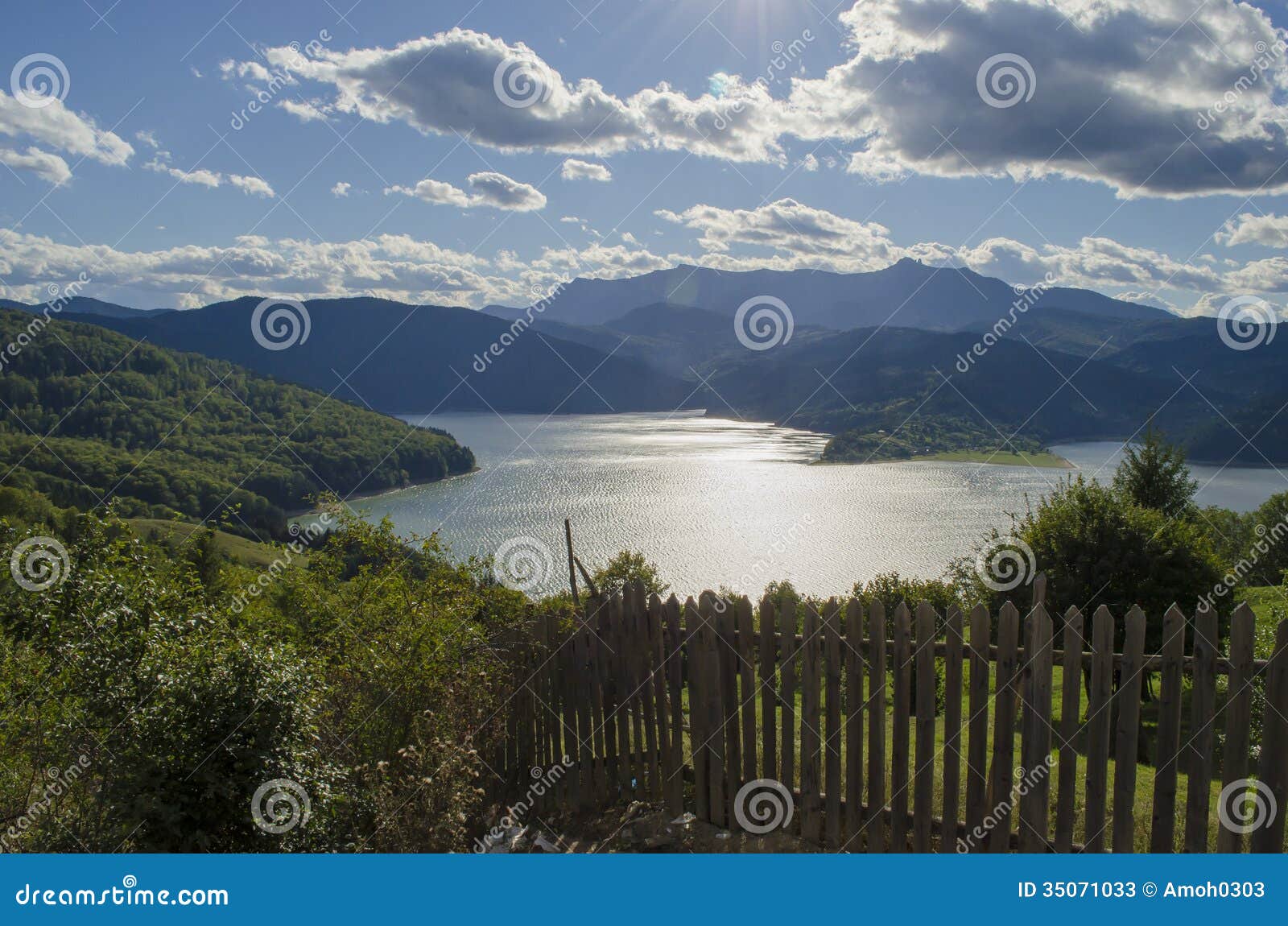 Bicaz Lake - landscape stock image. Image of forests - 35071033