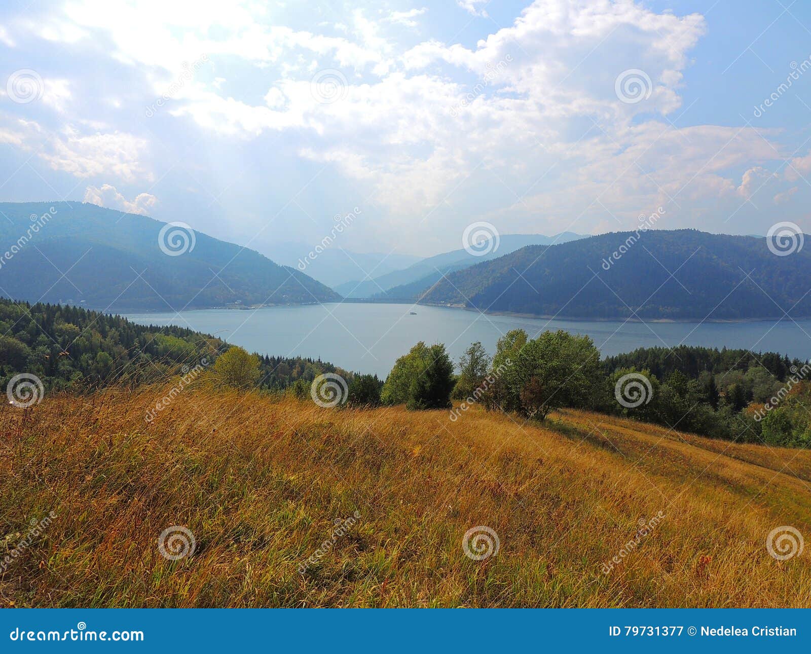 Bicaz Lake stock image. Image of panorama, lake, bicaz - 79731377