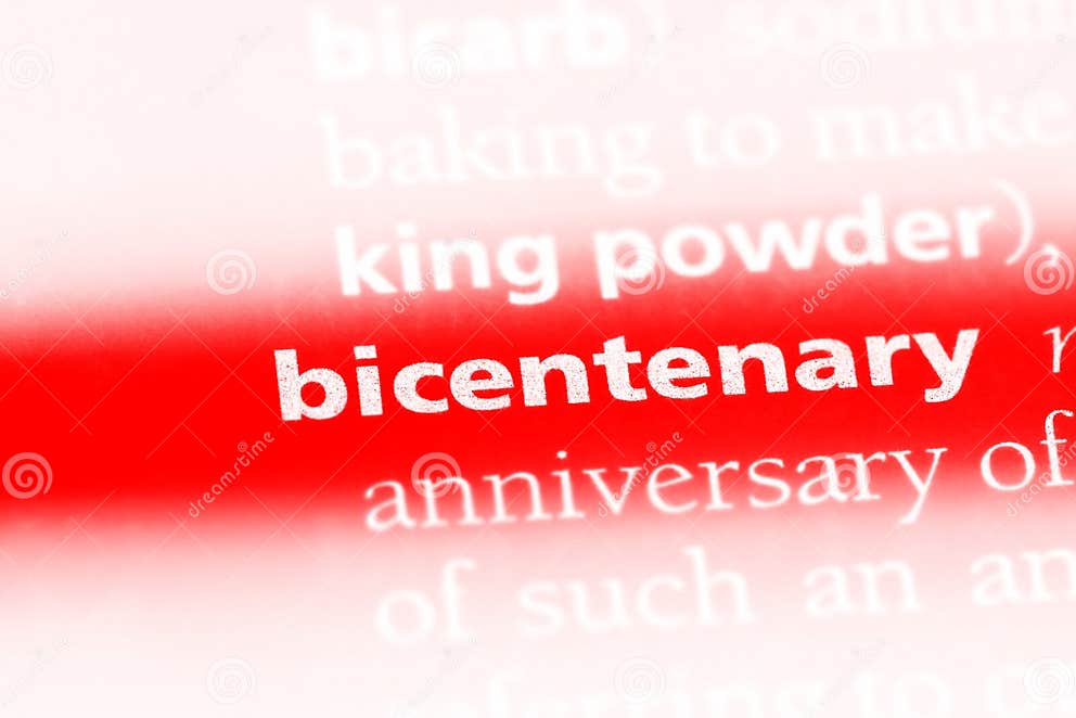 Bicentenary stock photo. Image of word, writing, definition - 114412960