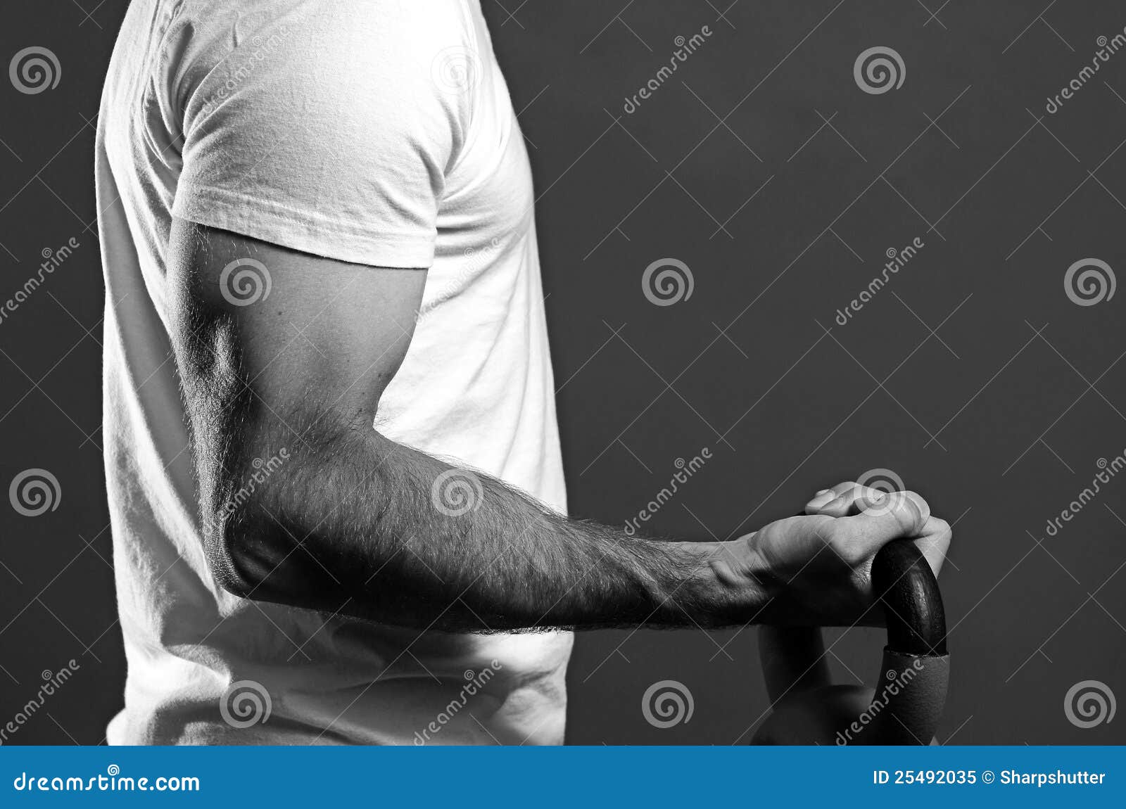 Bicep Curl - Side Angle Royalty-Free Stock Photography | CartoonDealer ...