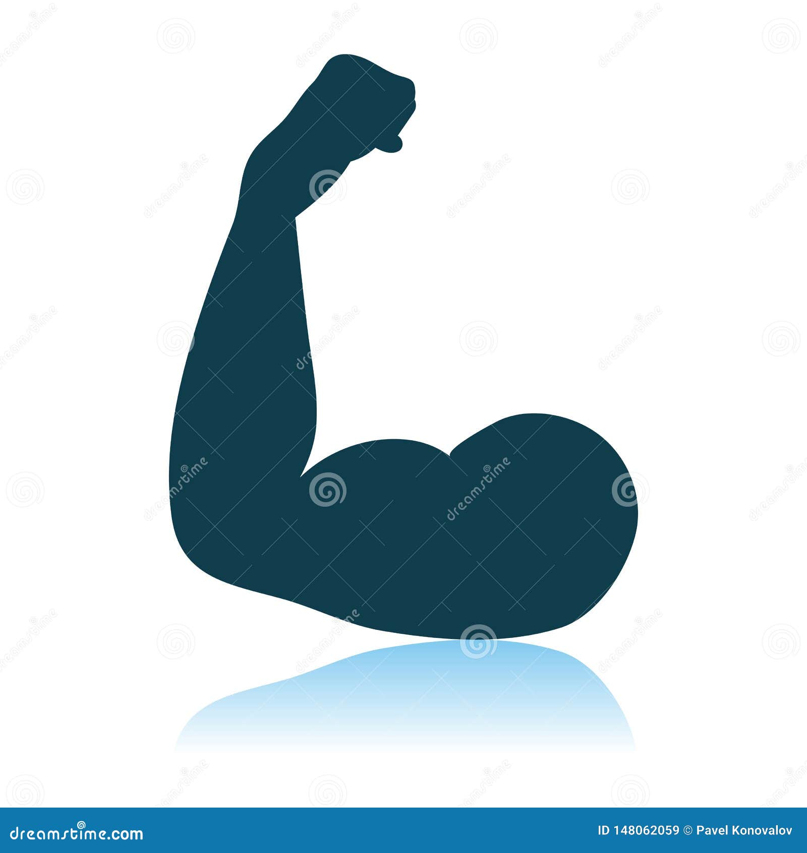Bicep Icon stock vector. Illustration of athlete, linear - 148062059