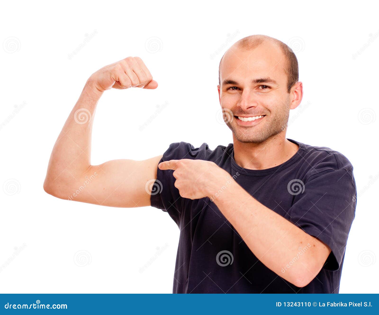 Biceps boasting stock photo. Image of friendly, biceps - 13243110