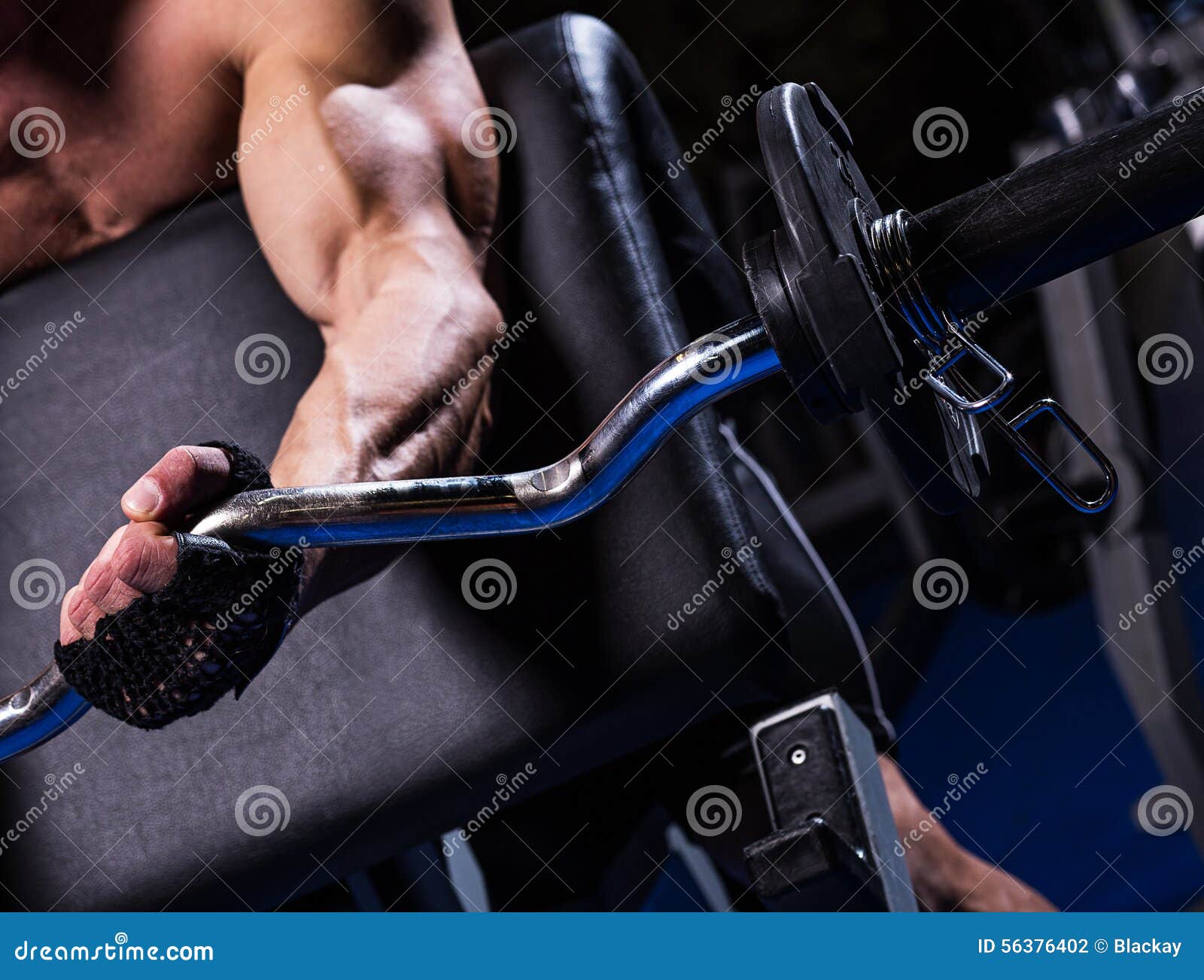 Biceps exercise stock photo. Image of hand, steroid, health - 56376402
