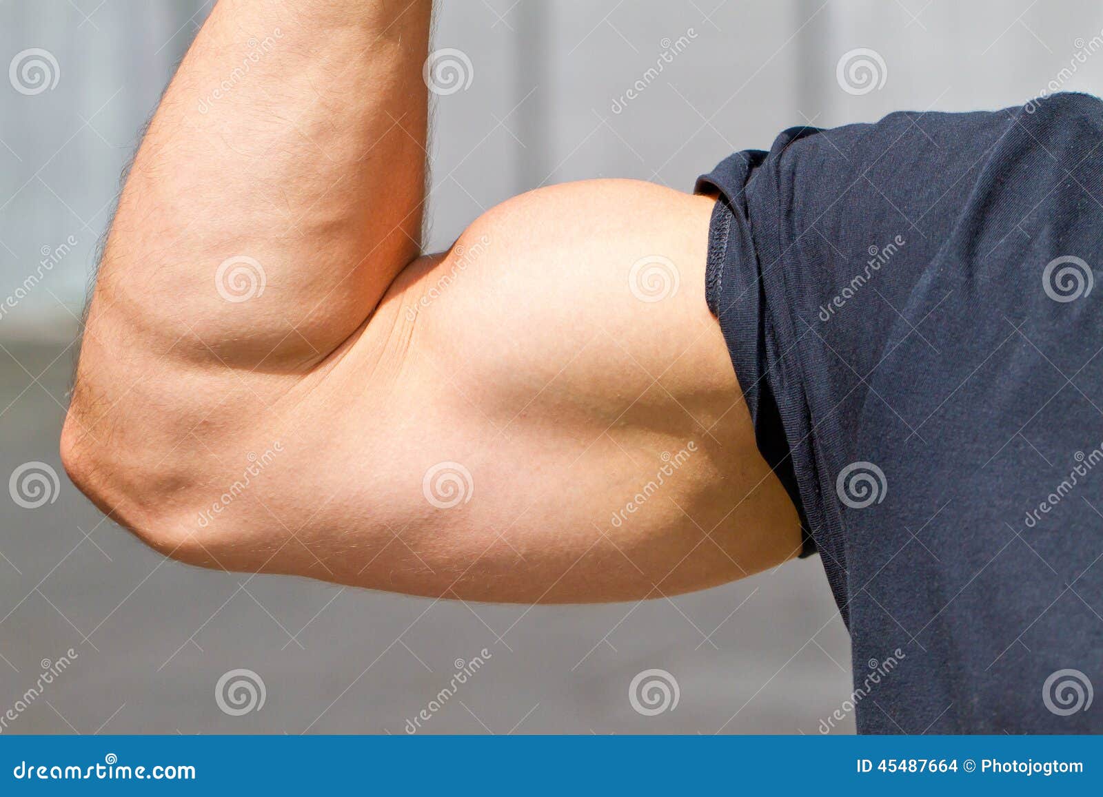 Biceps of a man stock photo. Image of healthy, athlete - 45487664