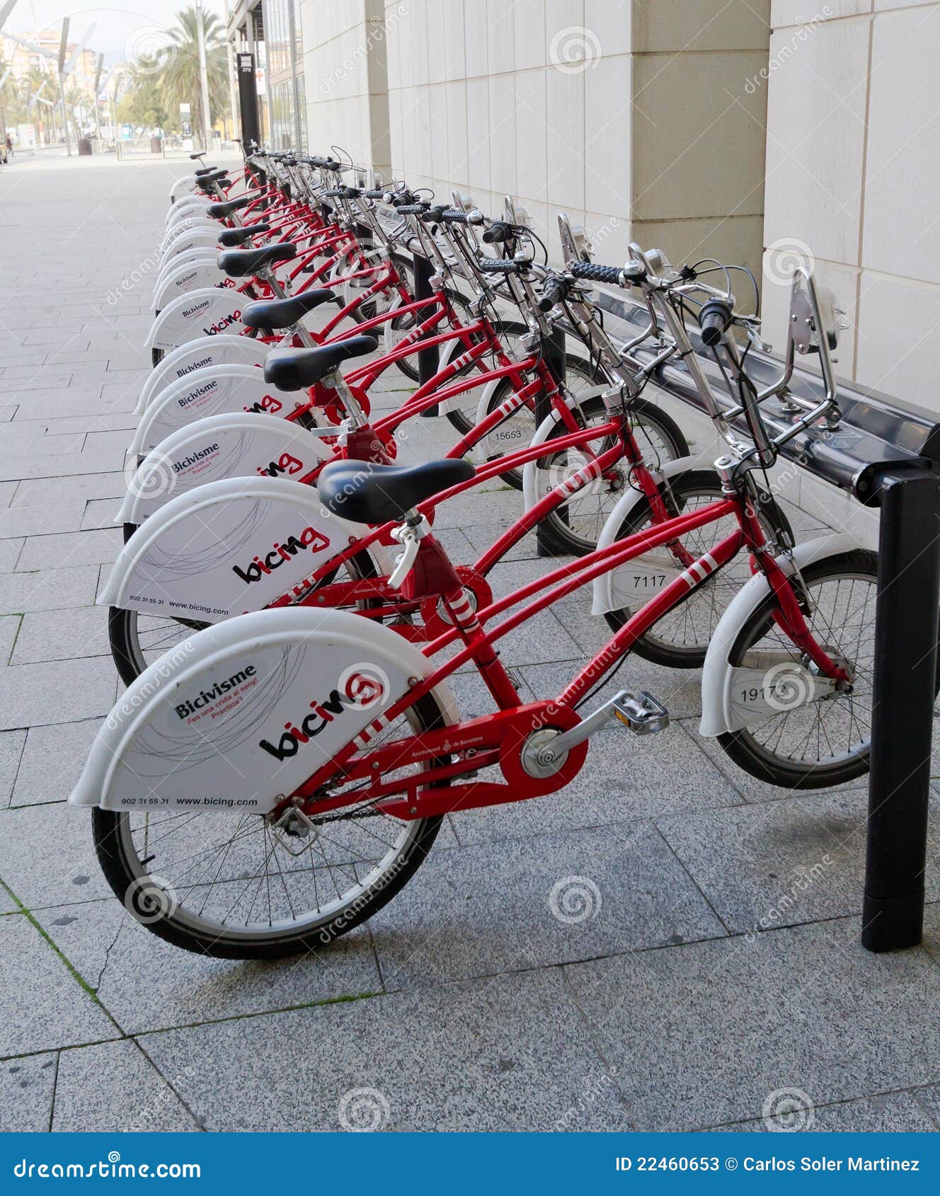 Bicing Barcelona editorial stock photo. Image of urban - 22460653