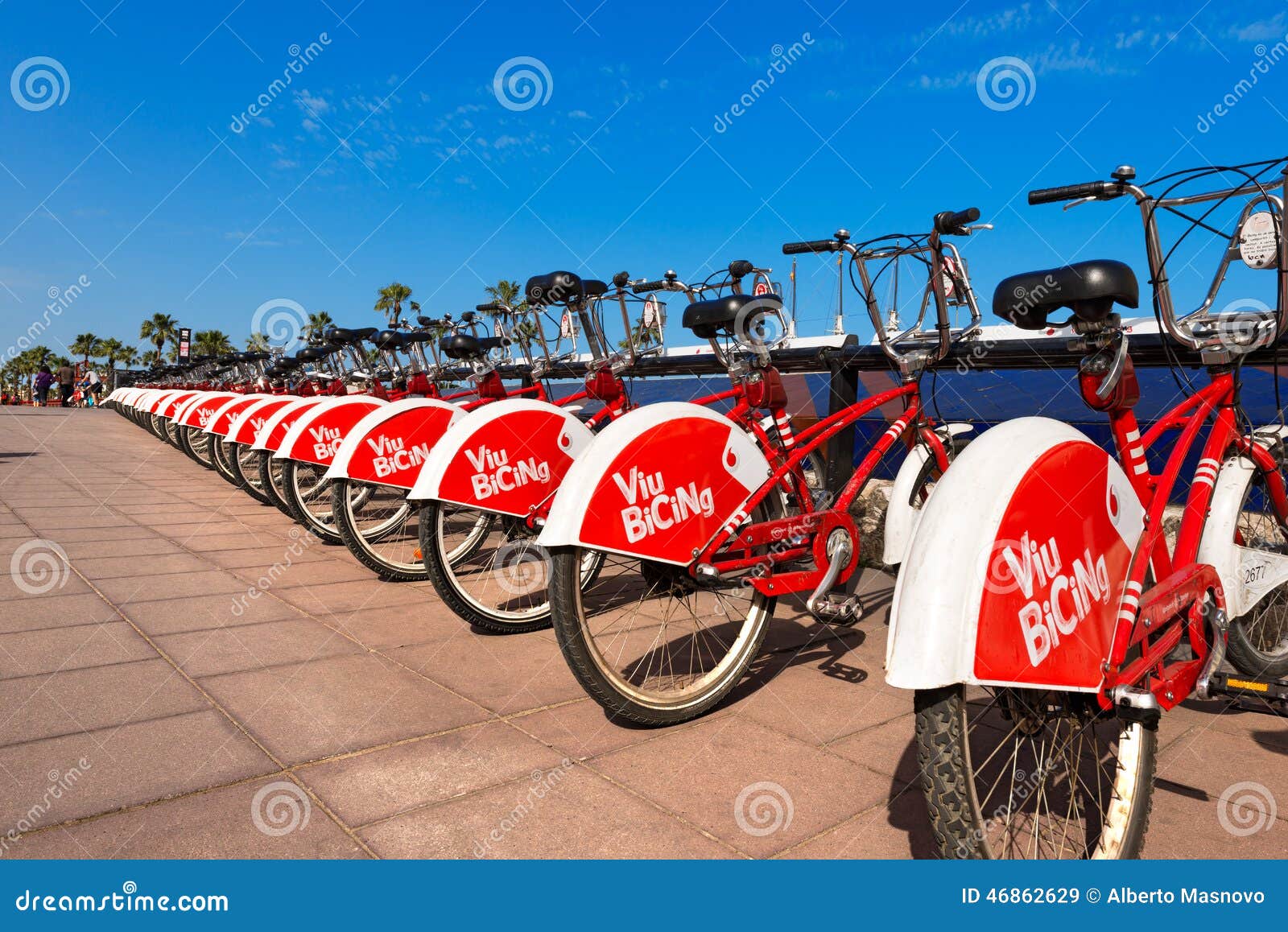 Bicing Vodafone - Barcelona Spain Editorial Stock Image - Image of ...