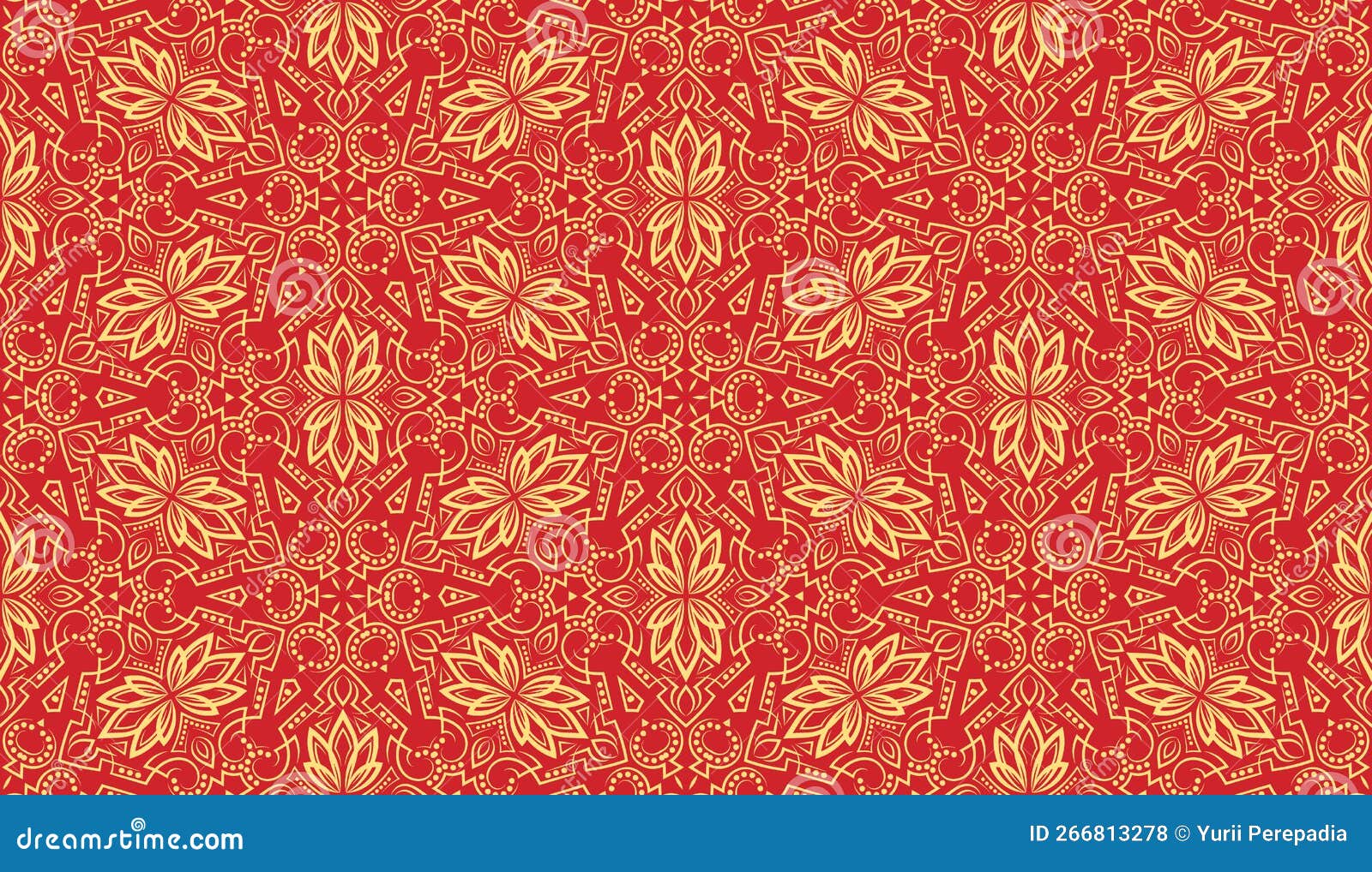 Bicolor Seamless Pattern in Vintage Style. Hexagonal Symmetric Ornament ...