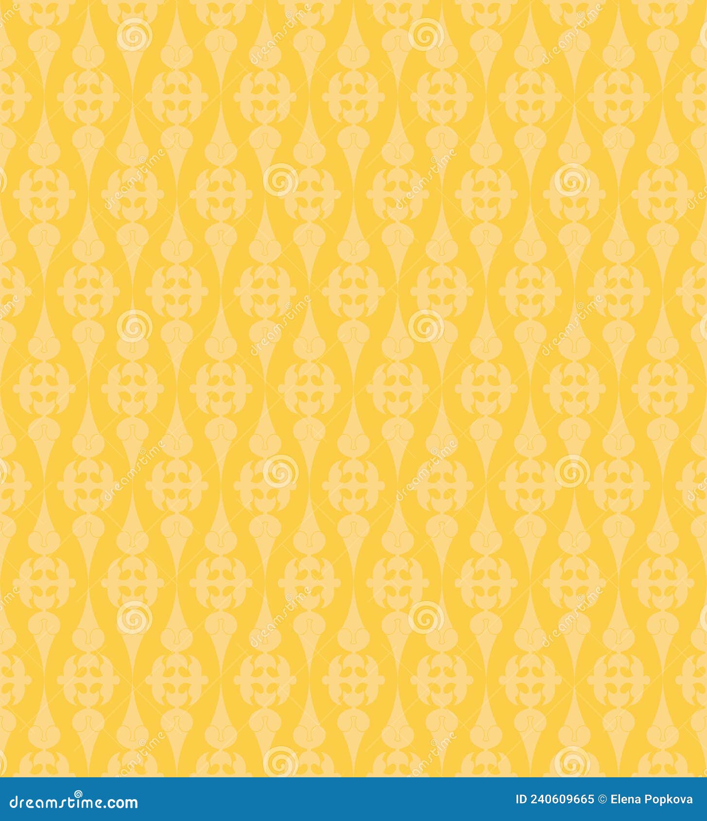 Bicolor Vector Seamless Floral Pattern for Design Background Stock ...