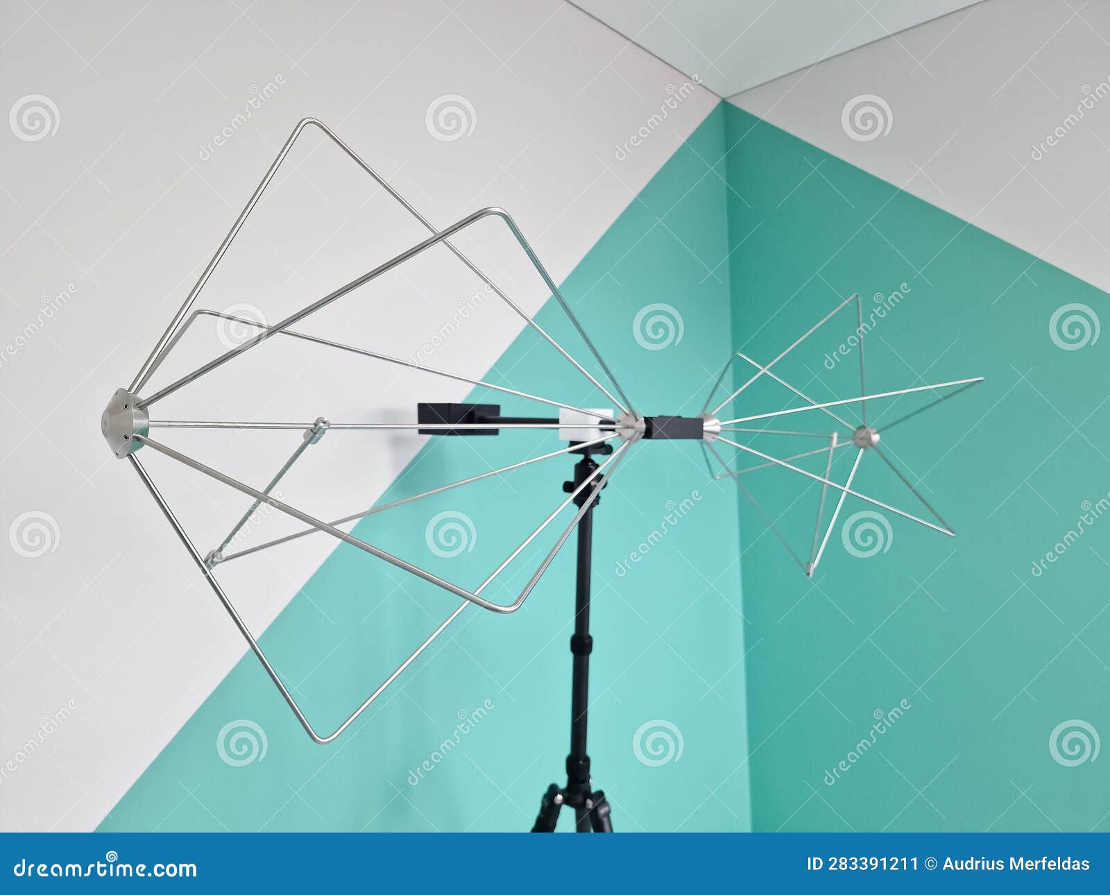 Biconical EMC Antenna for Precompliance Testing Stock Image - Image of ...