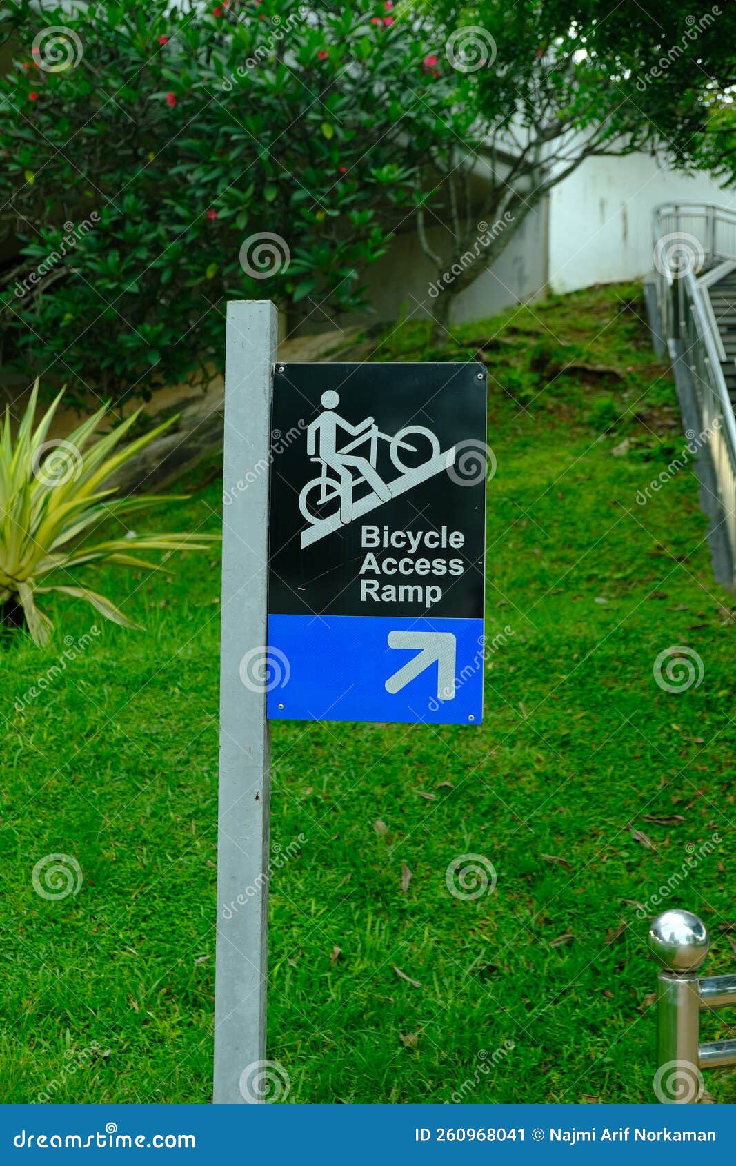 Bicycle Access Ramp stock image. Image of outside, accessibility ...