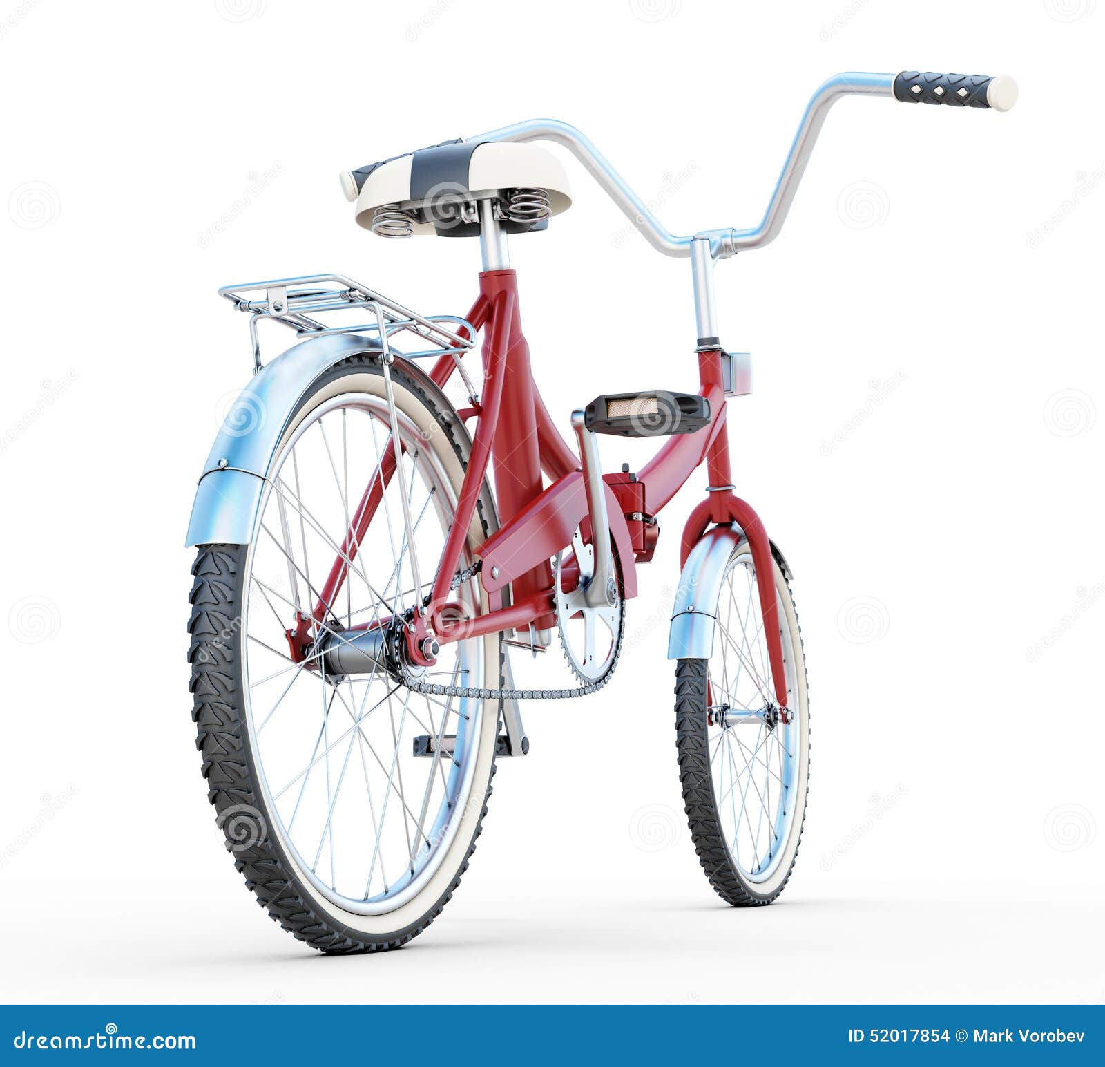 Bicycle back view stock illustration. Illustration of saddle - 52017854