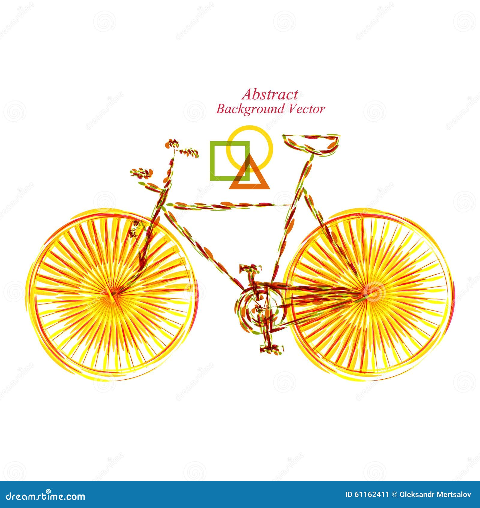 Bicycle Background Abstract Illustration Object Gradient Stock Vector ...