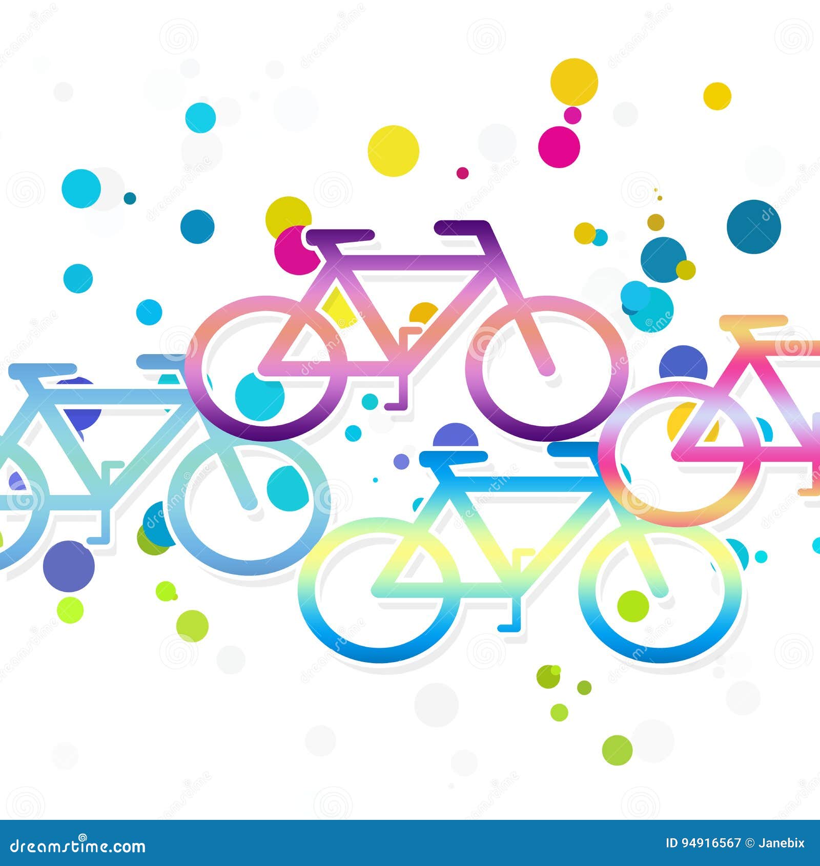 Bicycle stock illustration. Illustration of abstract - 94916567
