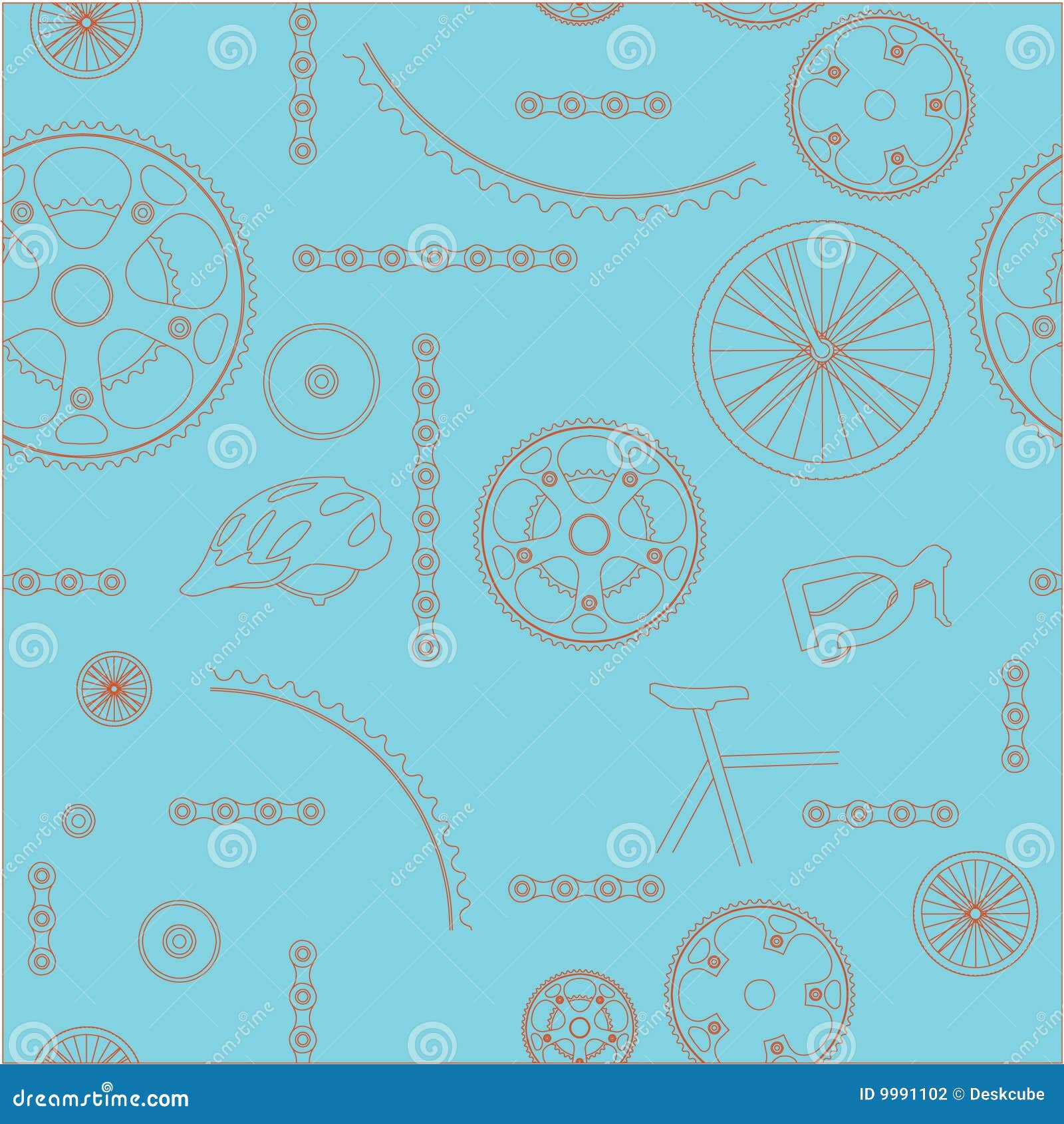 Bicycle Background Seamless Stock Vector - Illustration of race ...