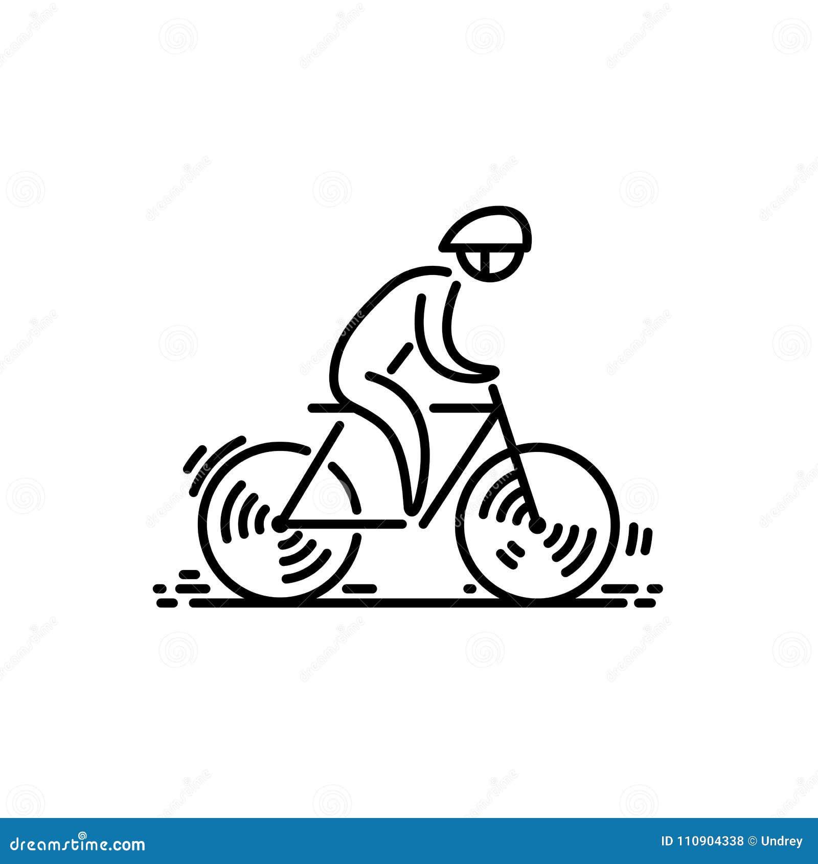 Bicycle. Bike Icon Vector. Cycling. Thin Line Icon. Stock Vector ...