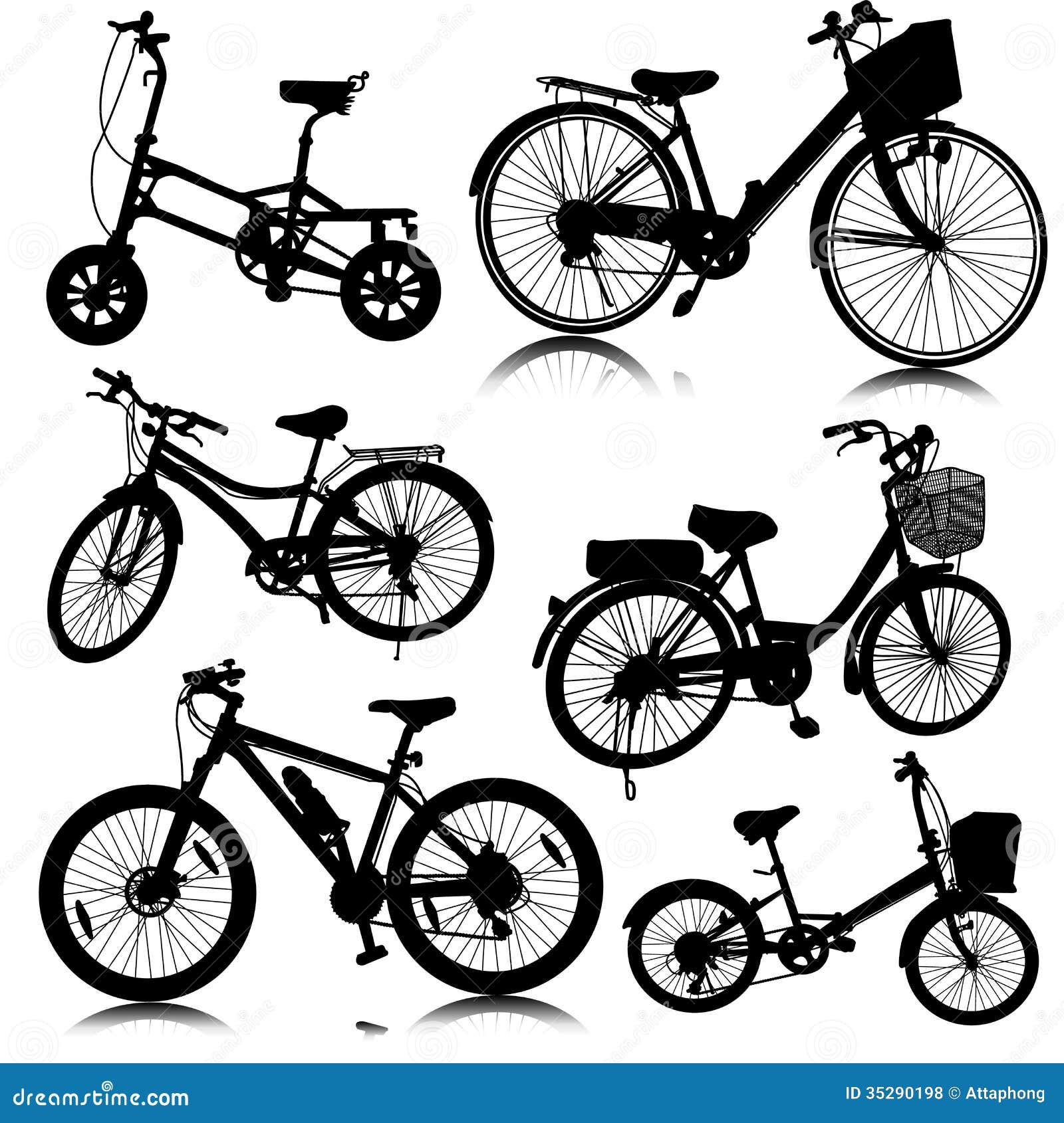 Bicycle bike vector stock vector. Illustration of graphic - 35290198