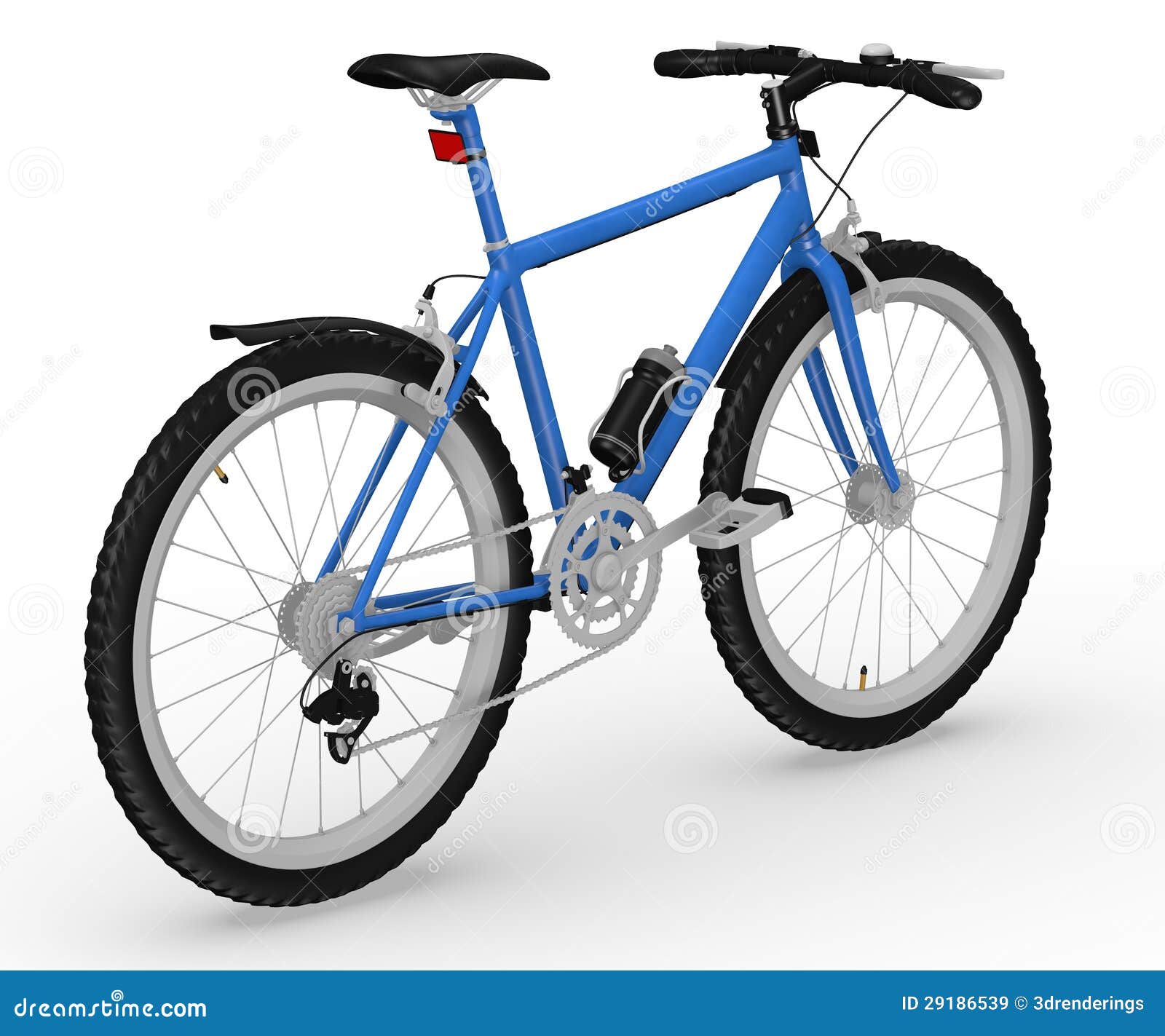 Bicycle with - blue stock illustration. Illustration of biker - 29186539