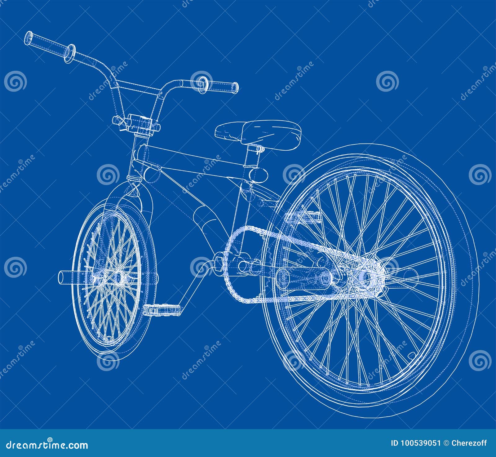 Bicycle bmx. Vector stock vector. Illustration of graphic - 100539051