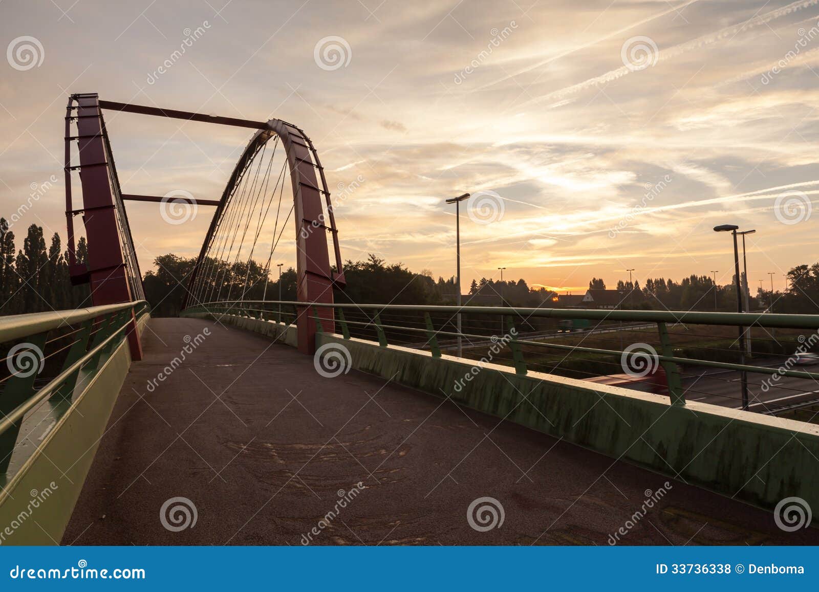 Bicycle bridge stock photo. Image of lane, biker, clean - 33736338