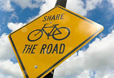 Bicycle caution sign stock image. Image of beware, bicycling - 3018133