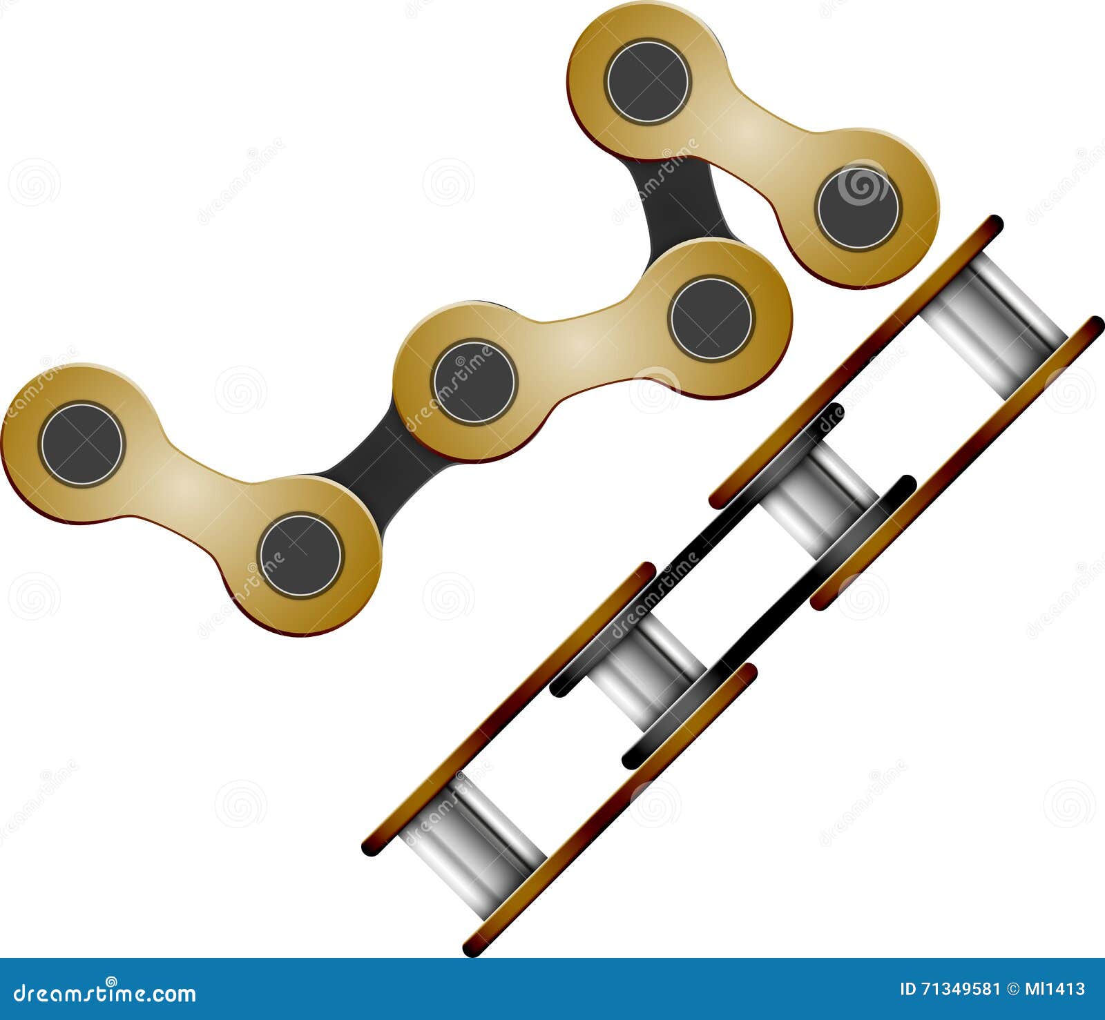Bicycle chain stock vector. Illustration of group, backgrounds - 71349581